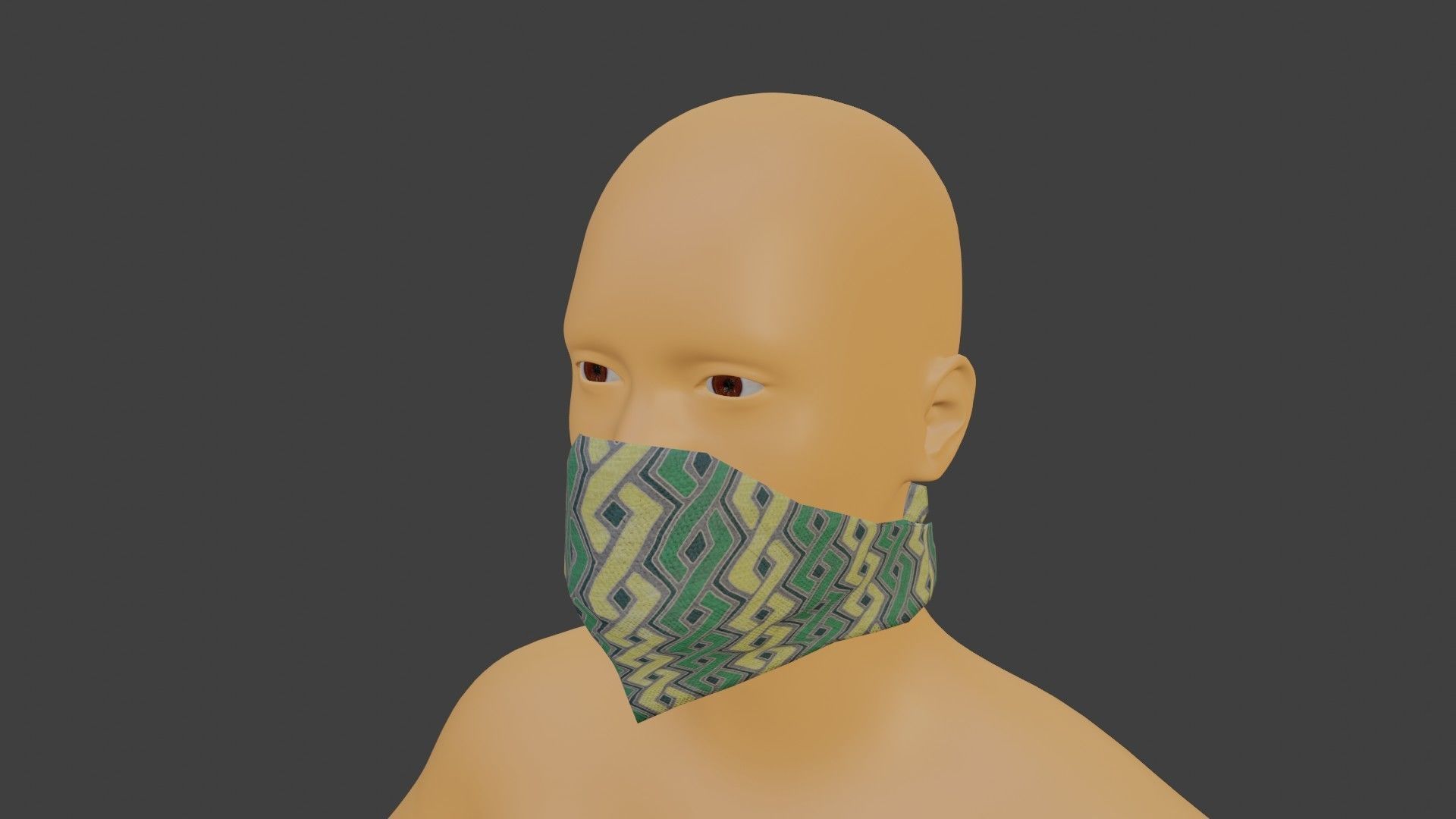 3D model Bandana Masks VR / AR / low-poly | CGTrader