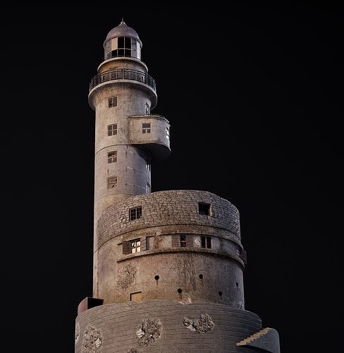 3D model Abandoned lighthouse Aniva VR / AR / low-poly | CGTrader