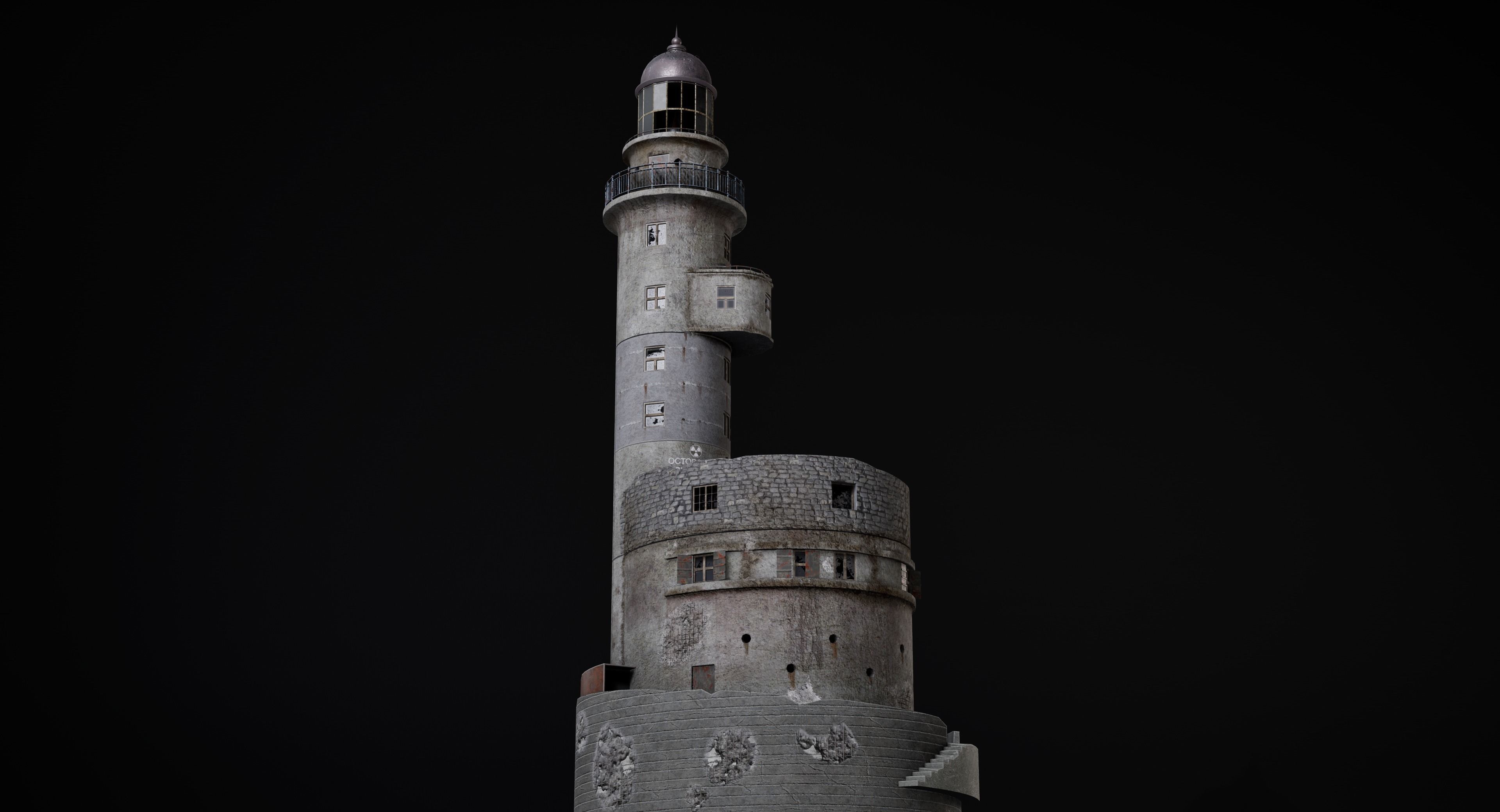 3D model Abandoned lighthouse Aniva VR / AR / low-poly | CGTrader