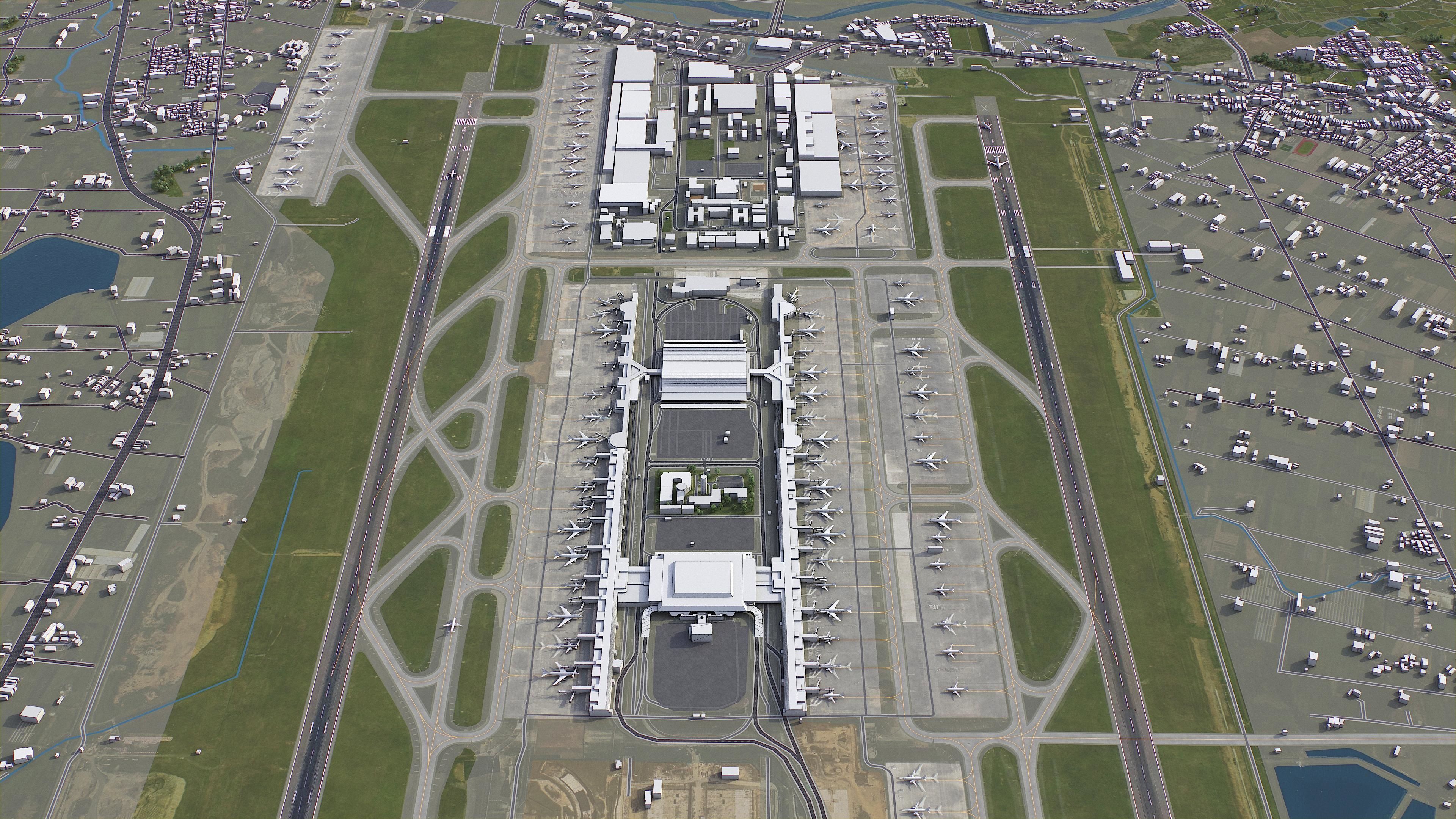 3D model Taoyuan Airport VR / AR / low-poly | CGTrader