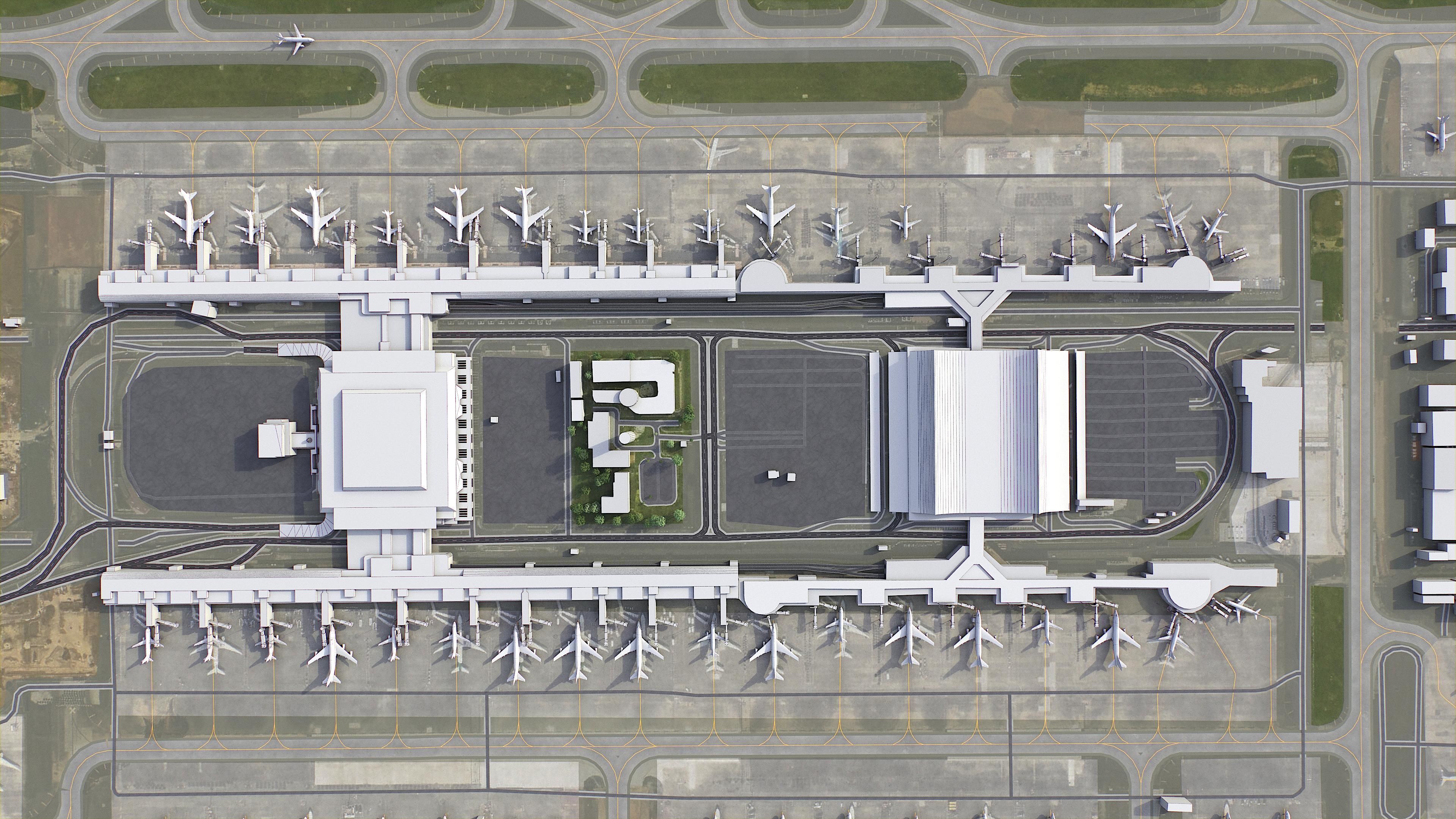 3D model Taoyuan Airport VR / AR / low-poly | CGTrader