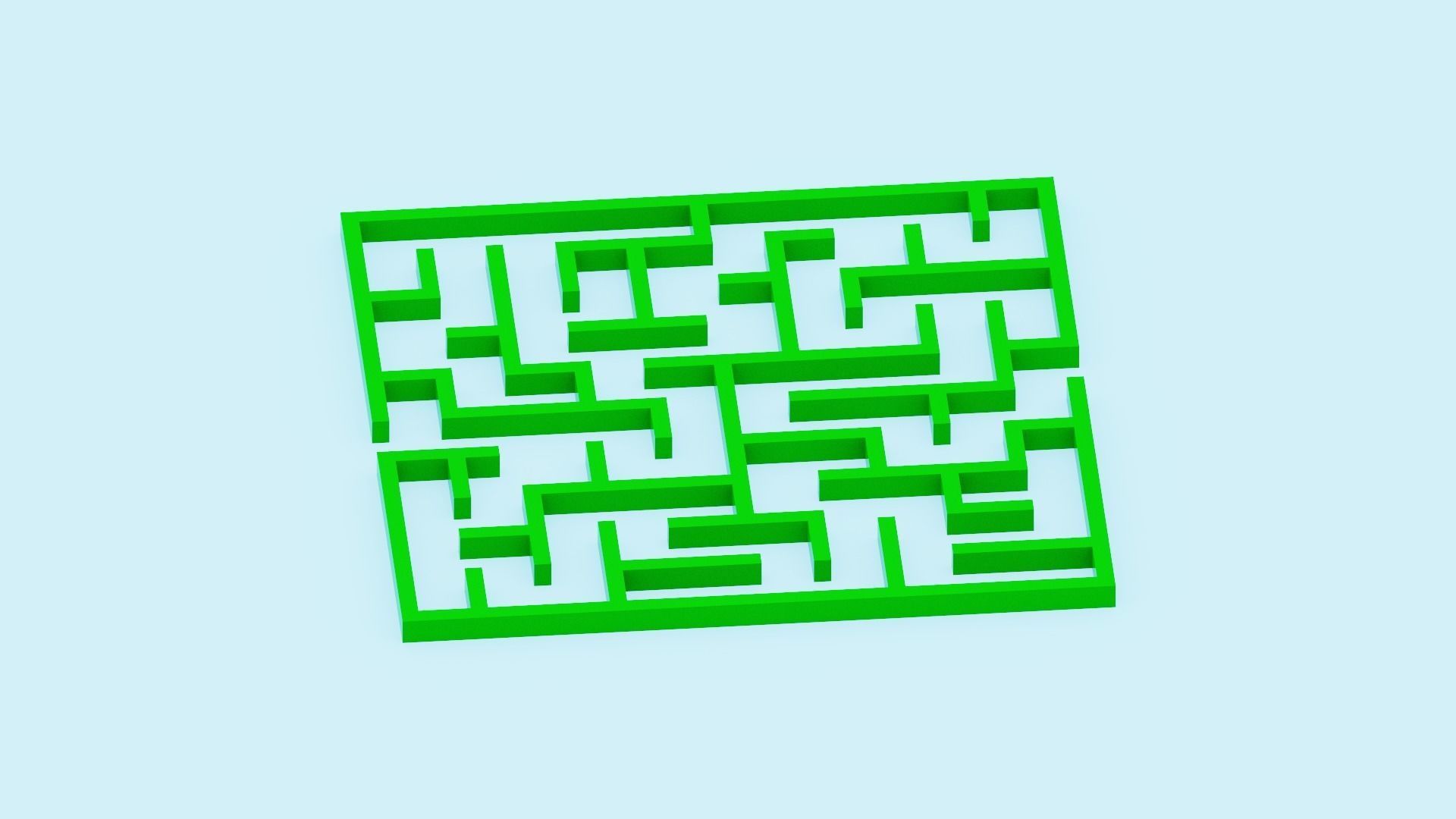 3D model Green Labyrinth VR / AR / low-poly | CGTrader