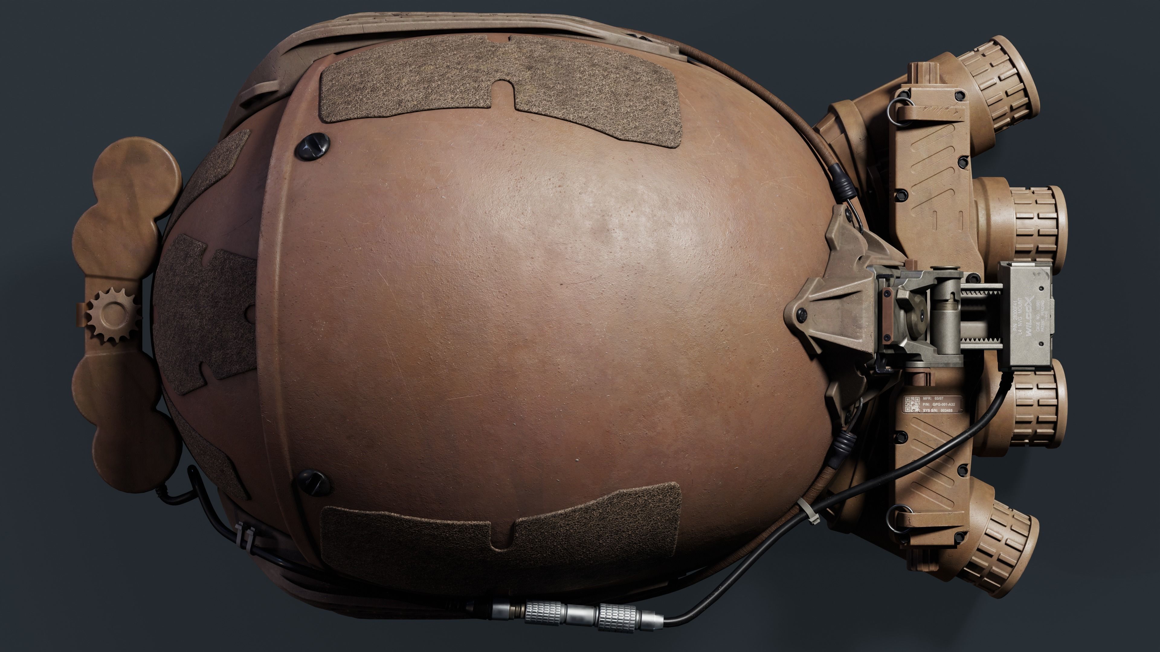 3D model Airframe and GPNVG-18 night vision device VR / AR / low-poly ...