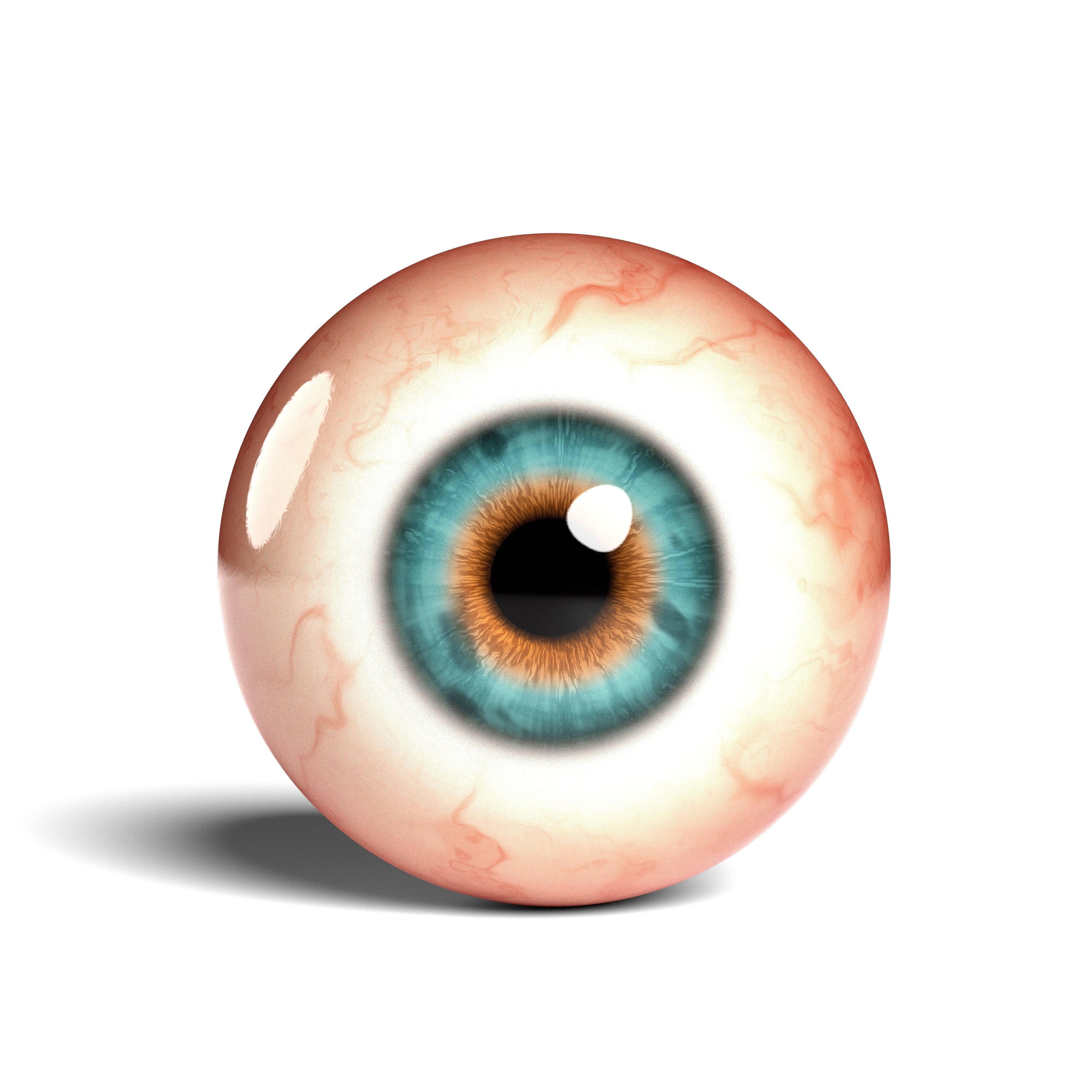 Eyeball Mesh with A Procedural Shader Tree for Blender free VR / AR / low-poly 3D model | CGTrader