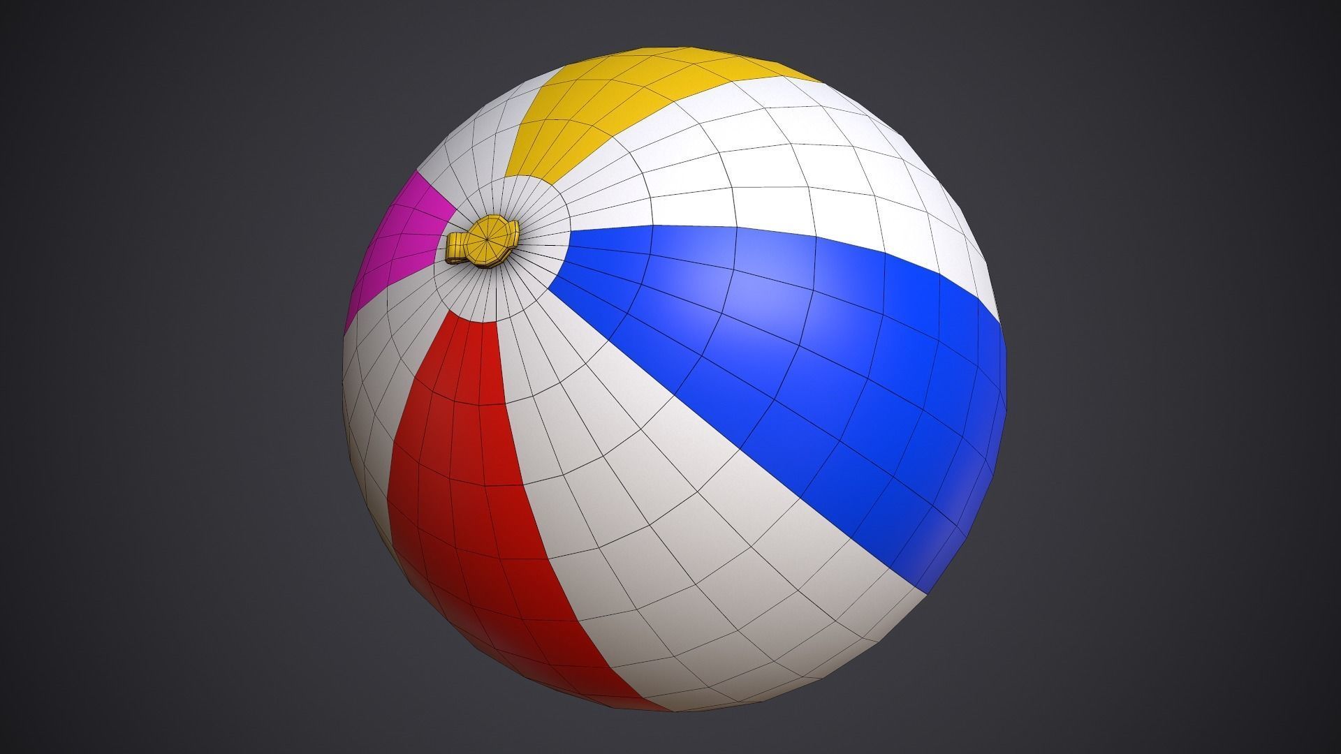 3D model Beach Ball VR / AR / low-poly | CGTrader