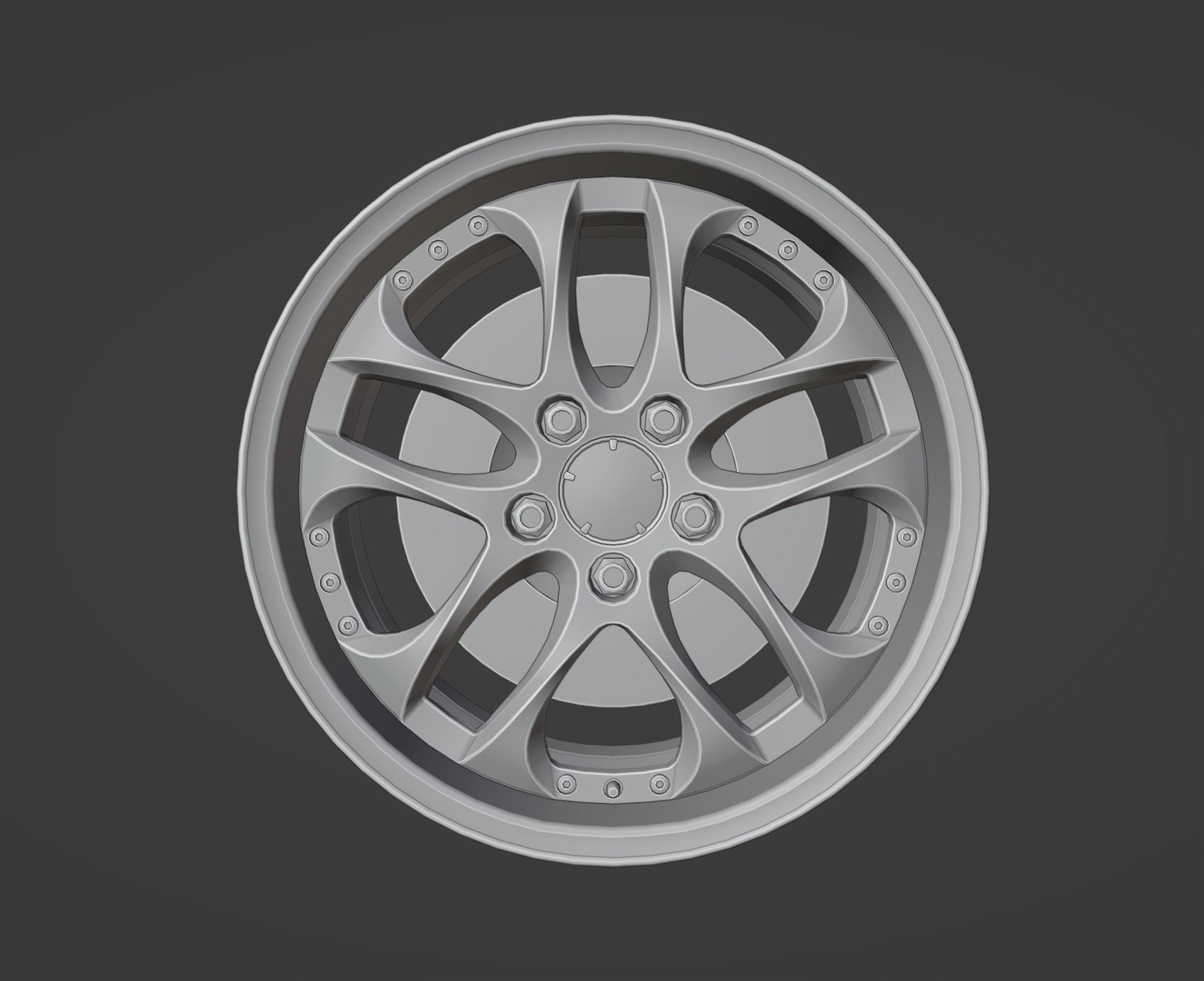 3D model Minerva - 3 Piece Wheels - Game Ready VR / AR / low-poly ...