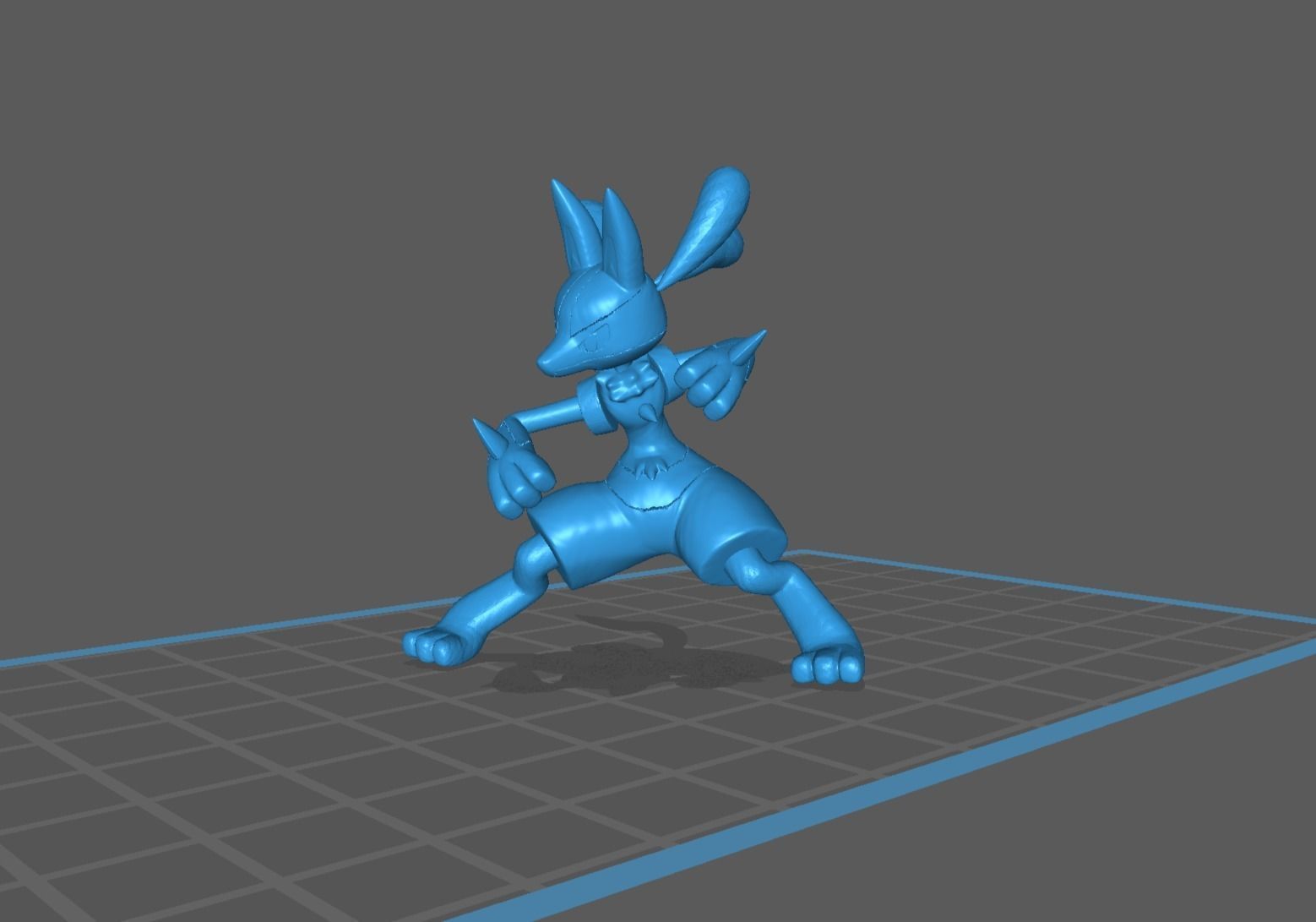 Lucario pokemon 3D print model 3D model 3D printable | CGTrader