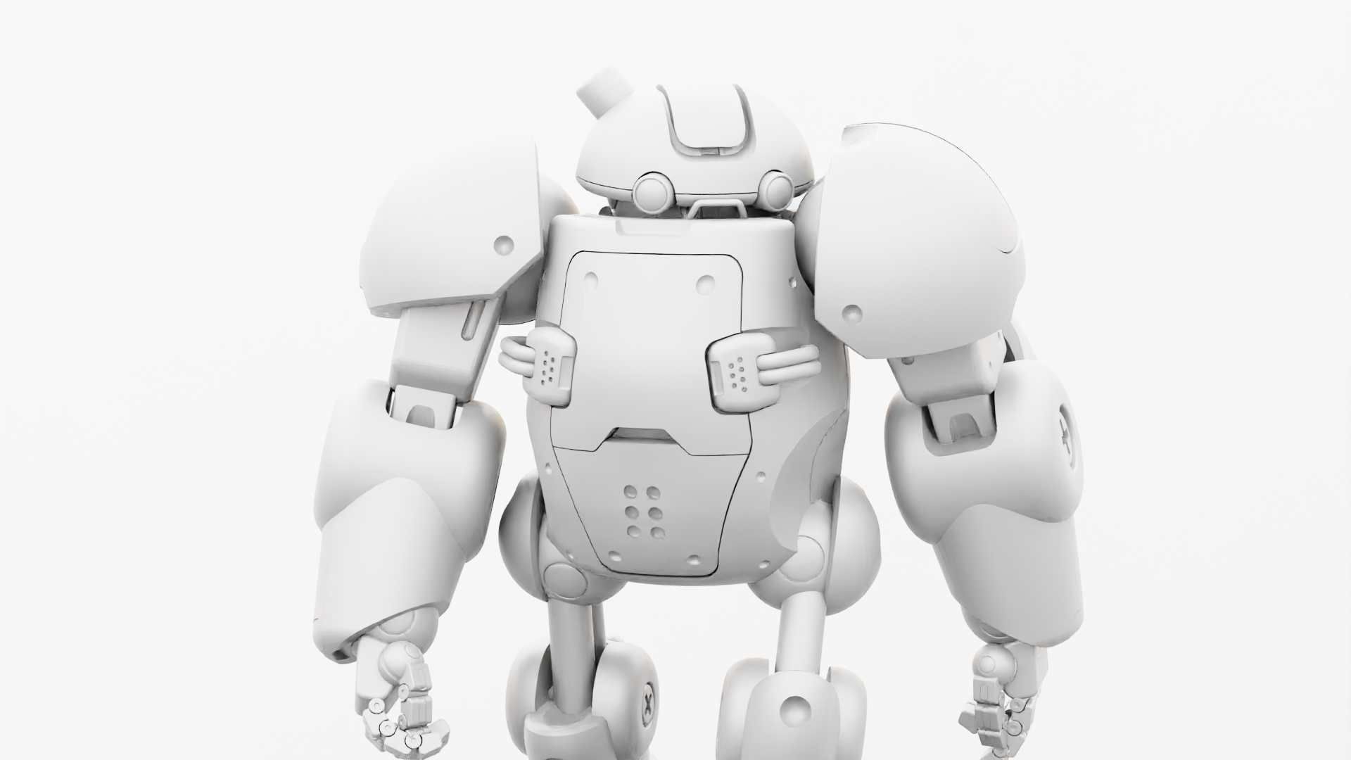 TOY BOT MONG RIGGED 3D model rigged | CGTrader