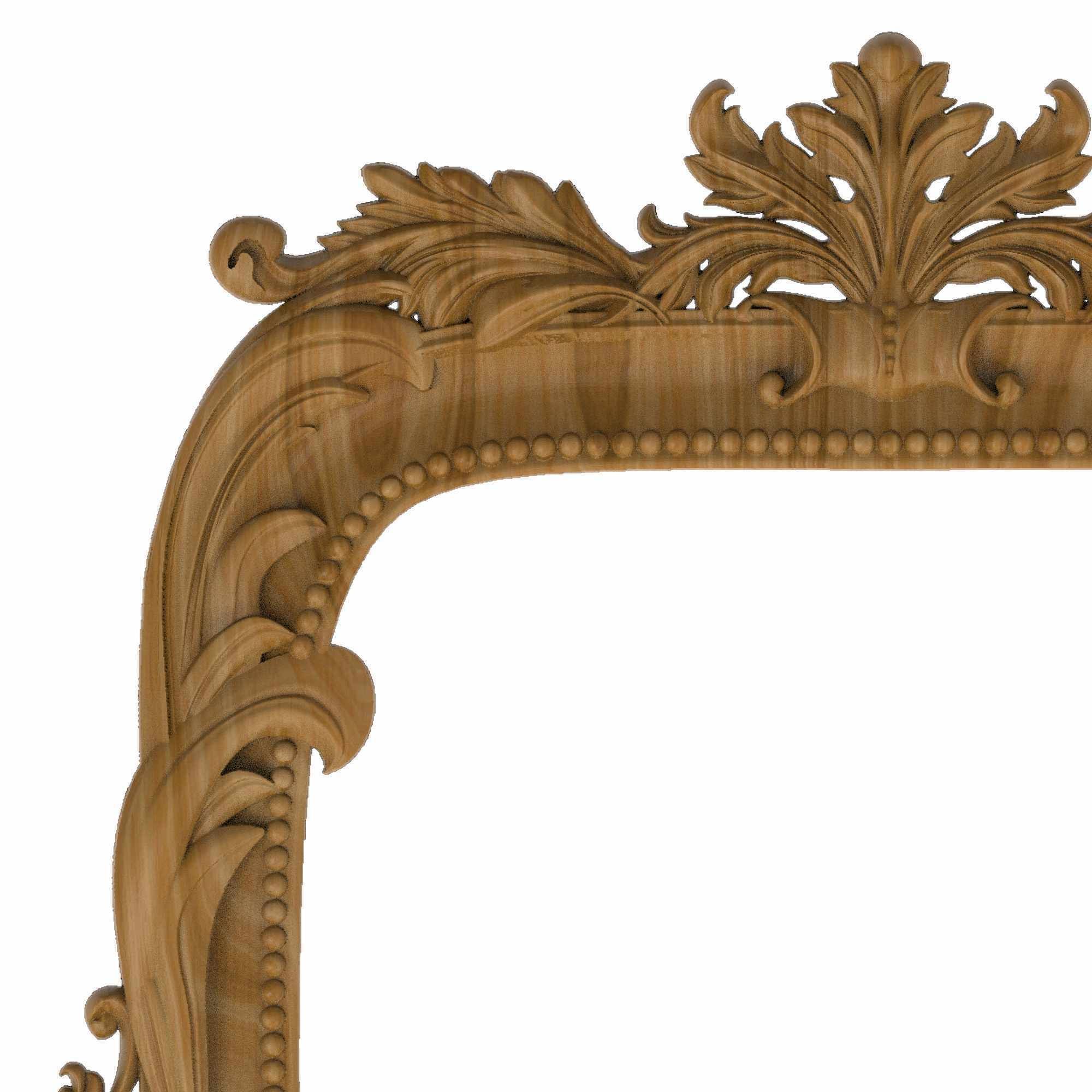 Carved picture frame STL 3D model | CGTrader