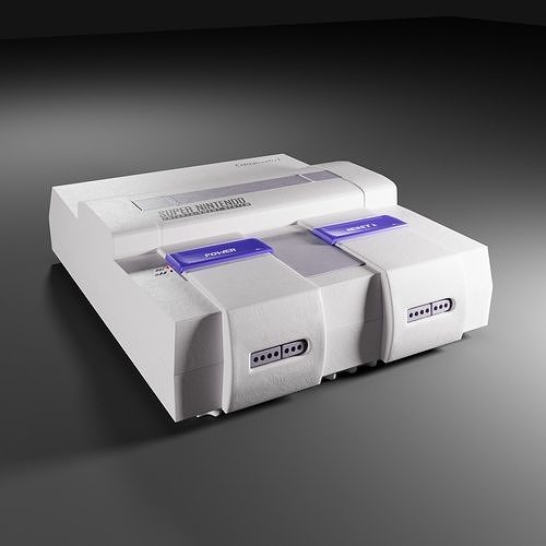 3D model SNES Super Nintendo VR / AR / low-poly | CGTrader
