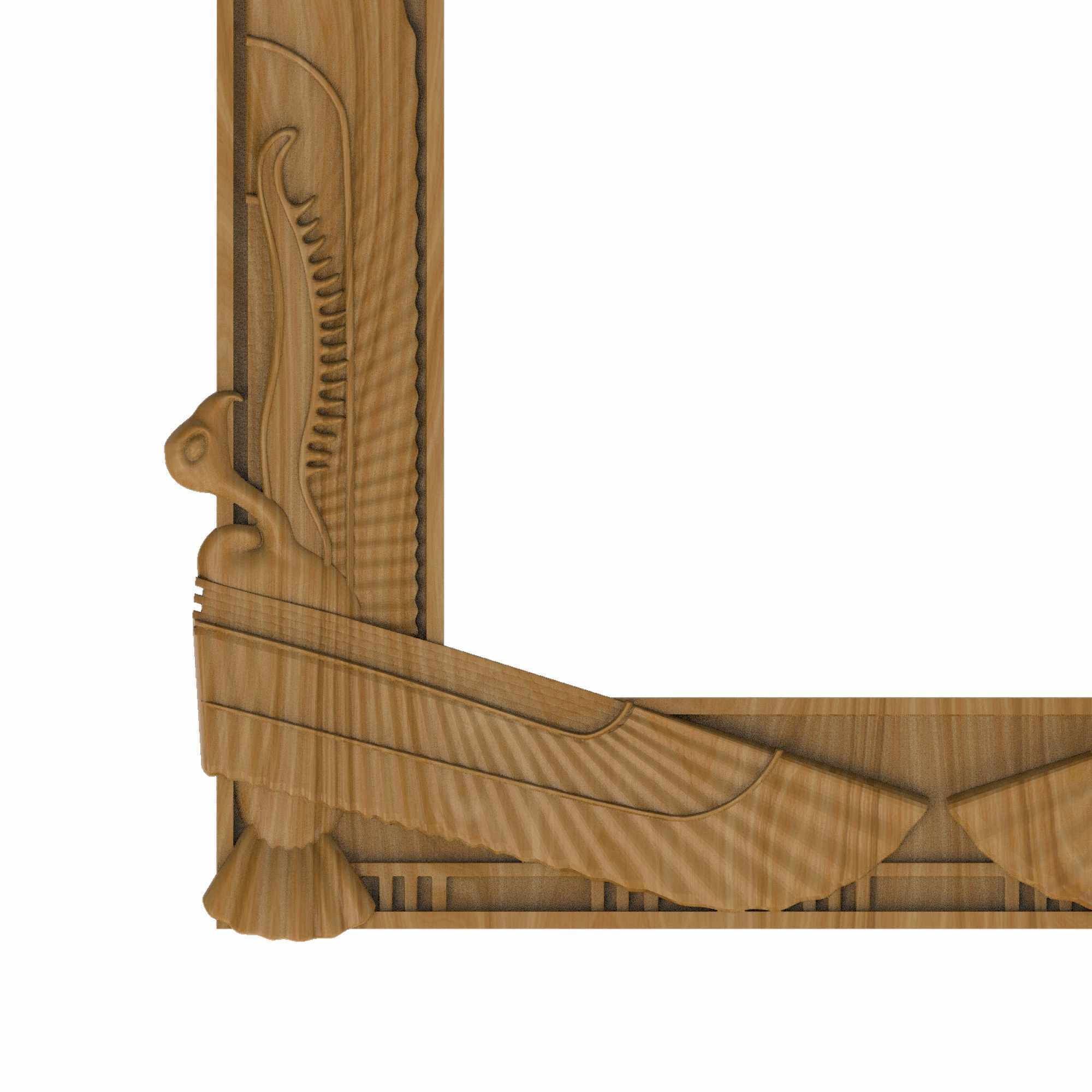 Carved picture frame STL 3D model | CGTrader