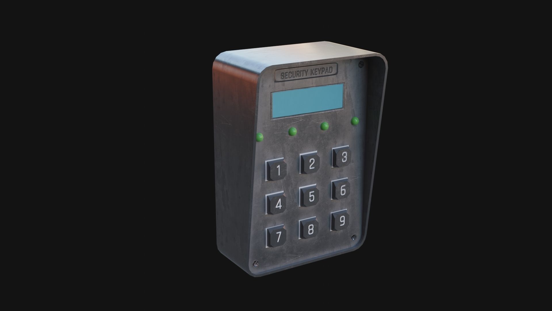 3D model Keypad Lock 3D Model VR / AR / low-poly | CGTrader