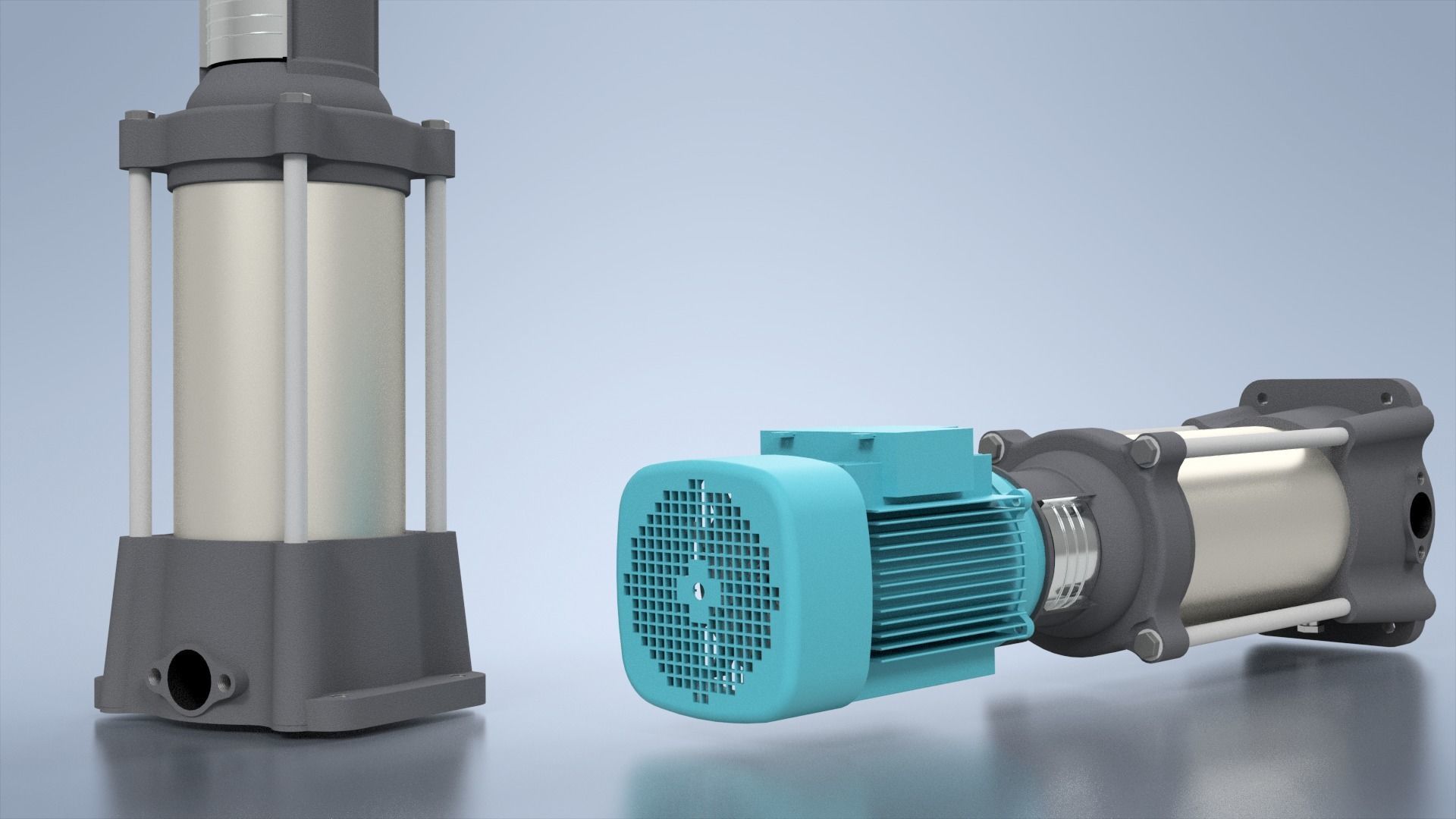 Multistage Pump 3D Model Multistage Pump FULL DESIGN 3D model 3D ...