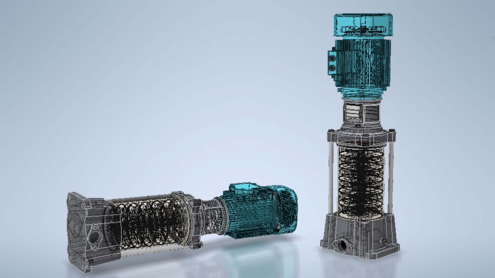 Multistage Pump 3D Model Multistage Pump FULL DESIGN 3D model 3D ...