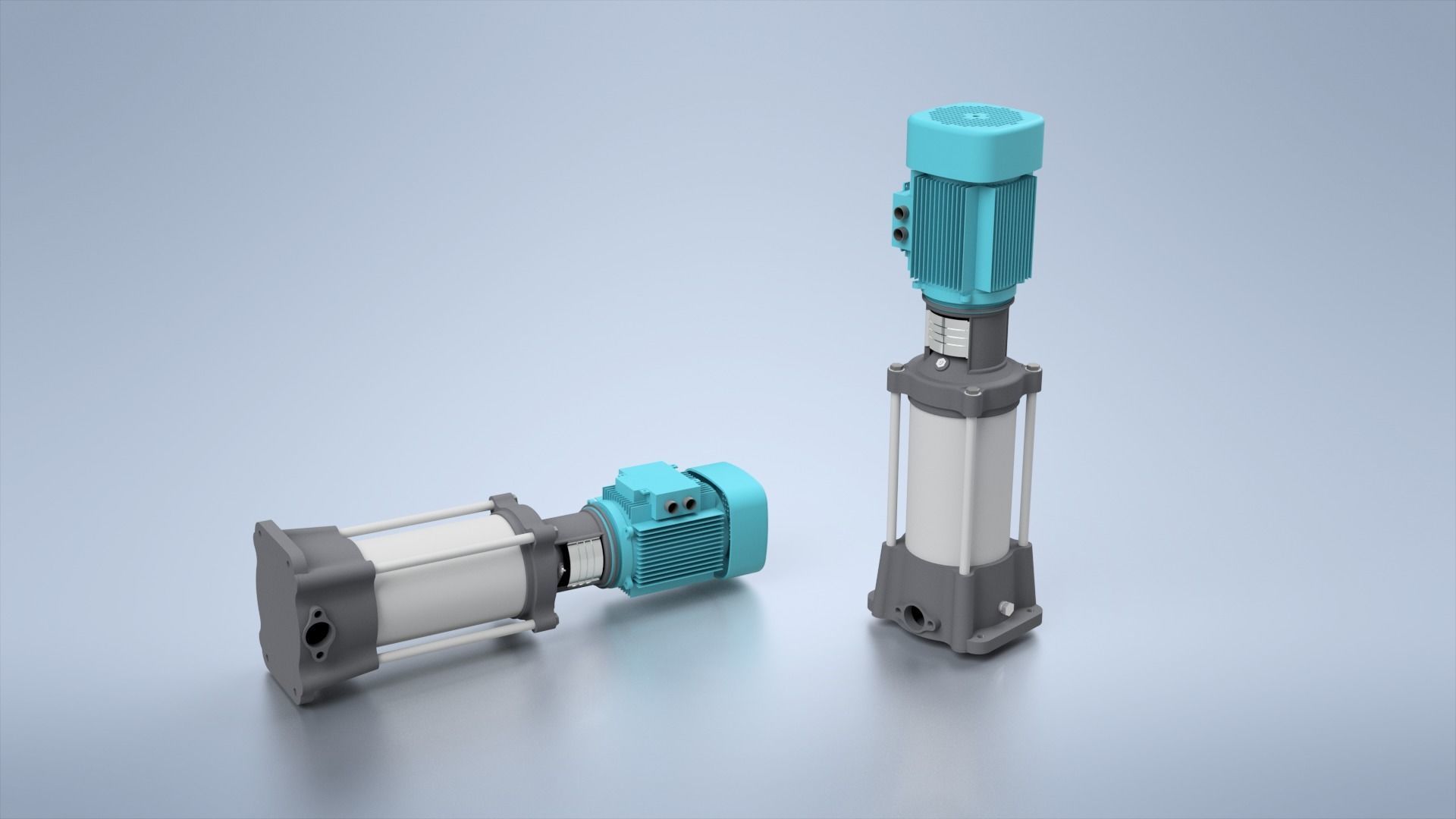 Multistage Pump 3D Model Multistage Pump FULL DESIGN 3D model 3D ...