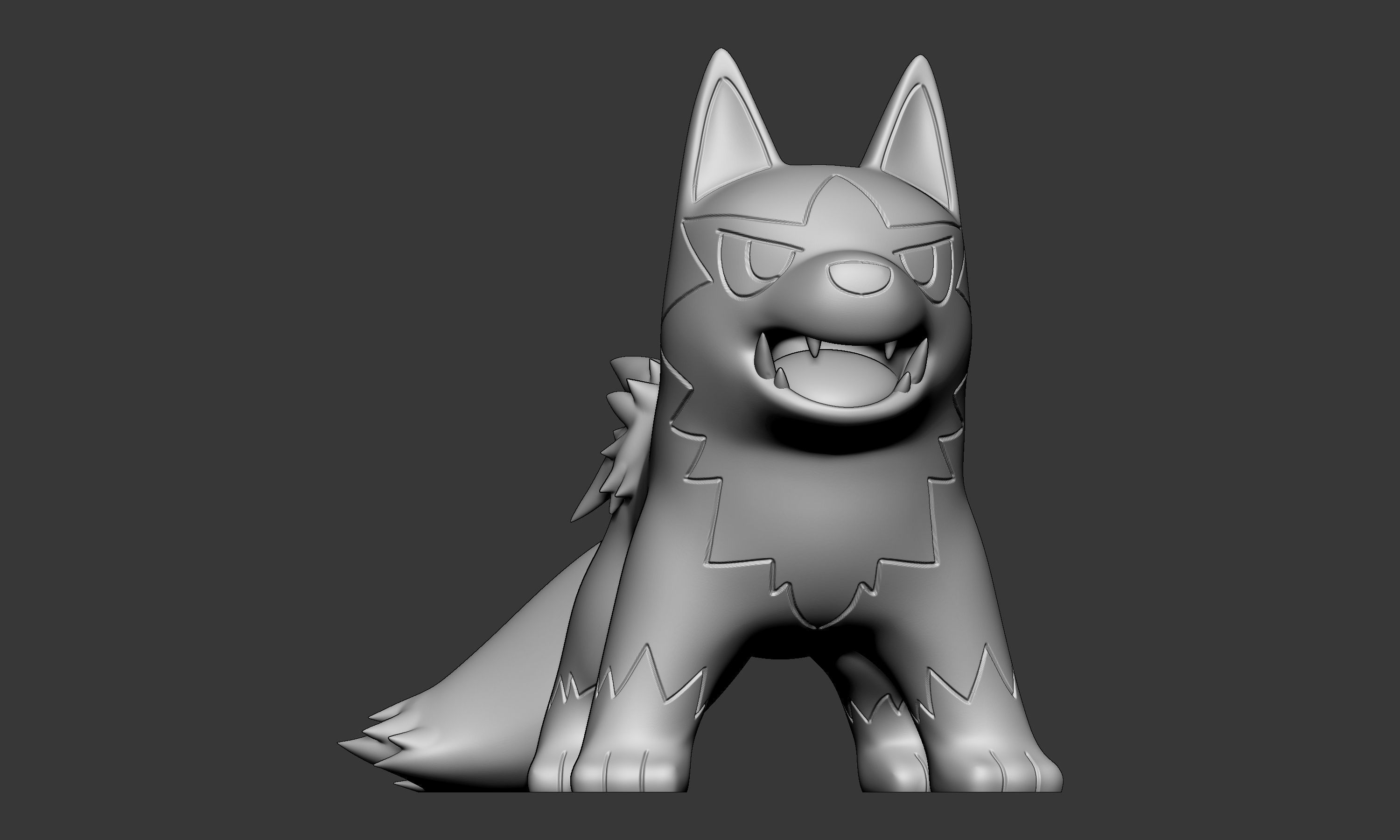 Pokemon - Poochyena with 2 poses 3D model 3D printable | CGTrader