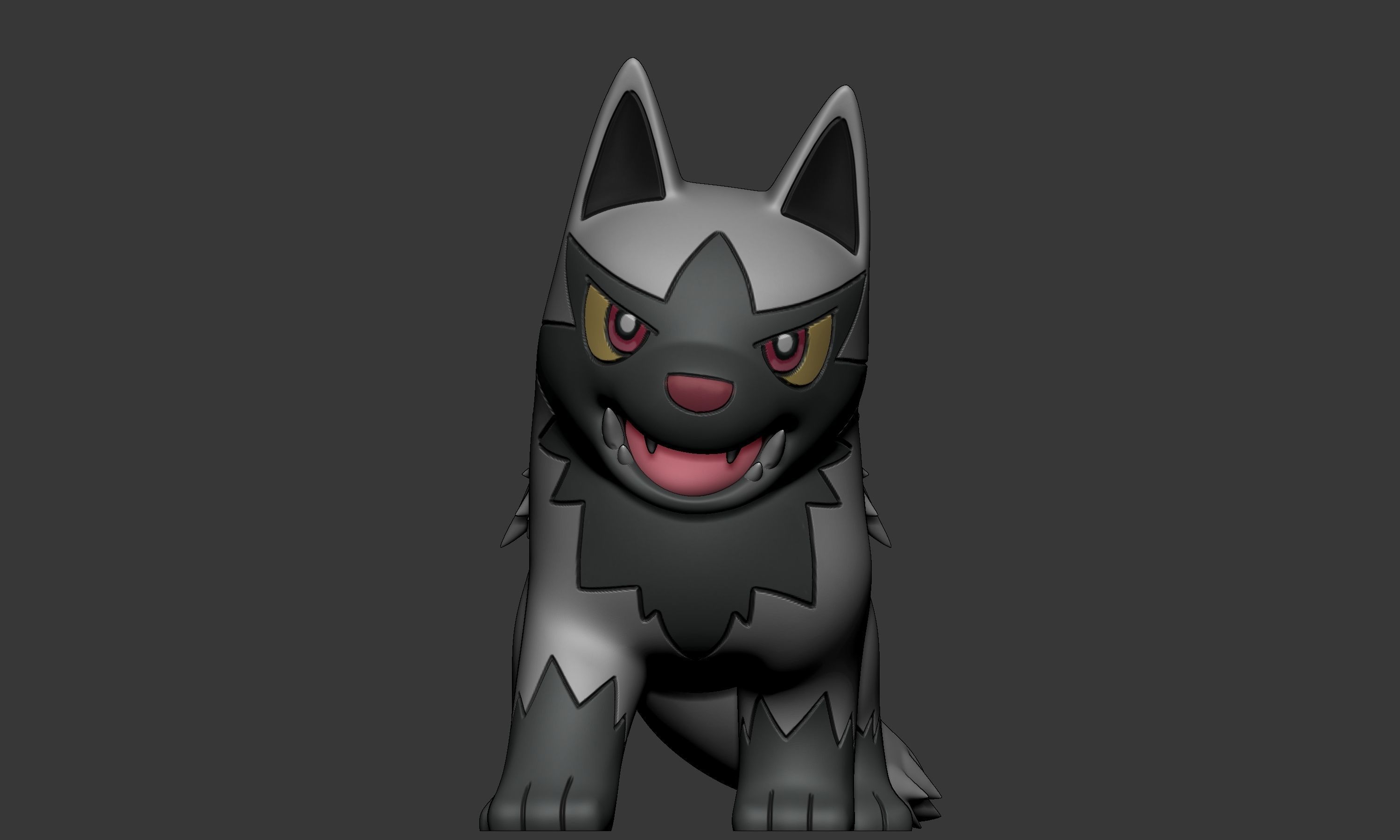Pokemon - Poochyena with 2 poses 3D model 3D printable | CGTrader