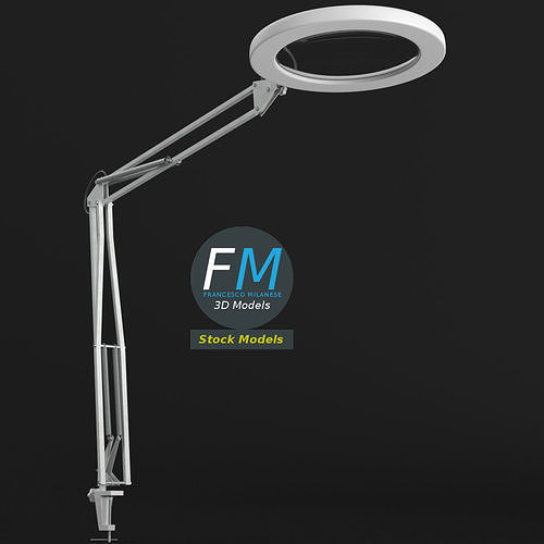 Magnifying lamp 3D model | CGTrader
