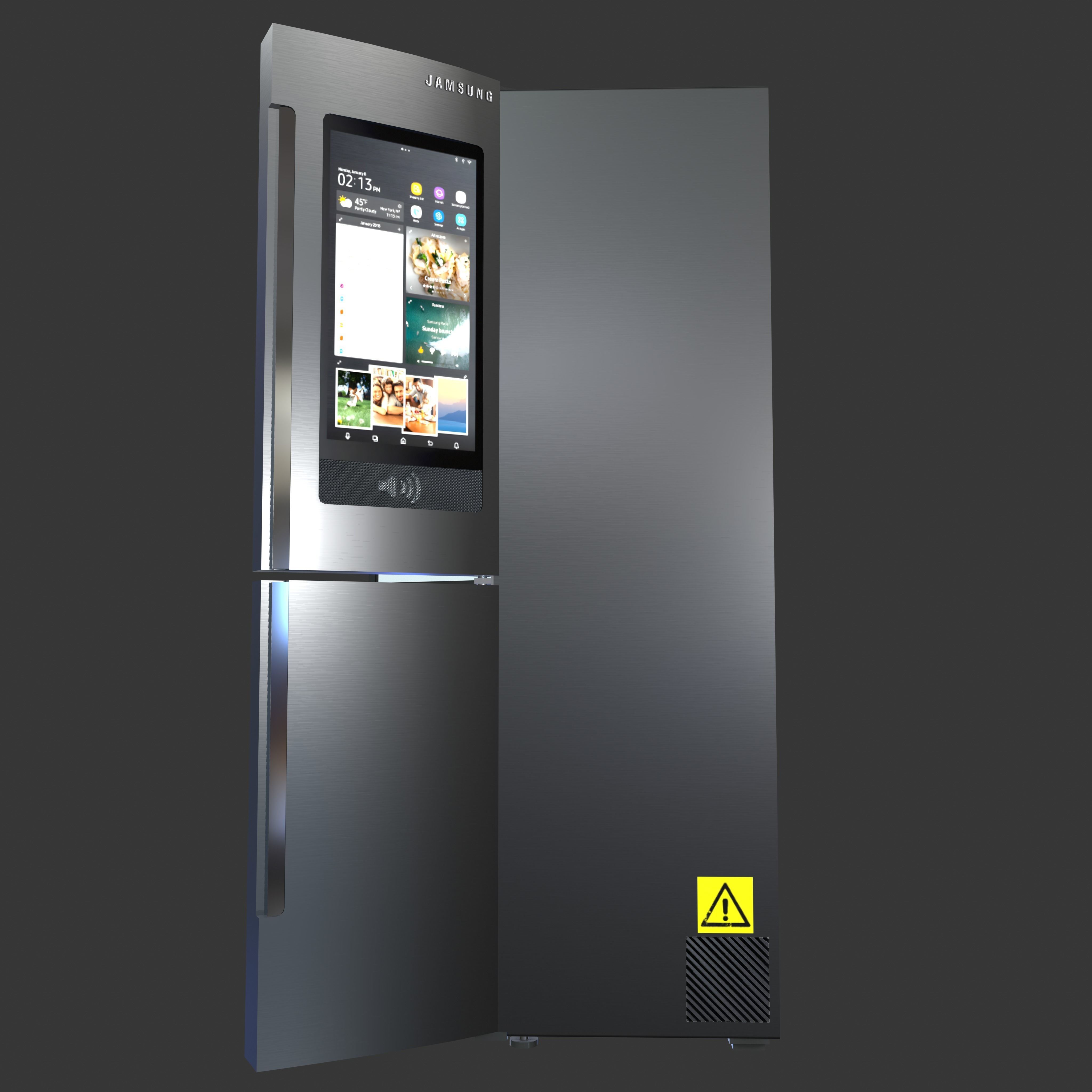 3D model Modern Fridge - Refrigerator VR / AR / low-poly | CGTrader