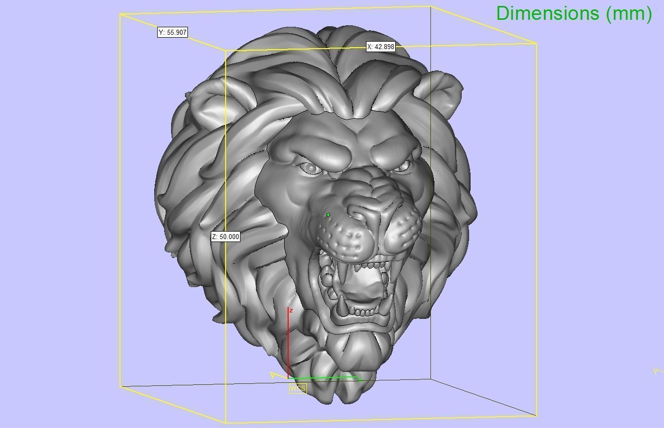 Lion Head 3D model 3D printable | CGTrader