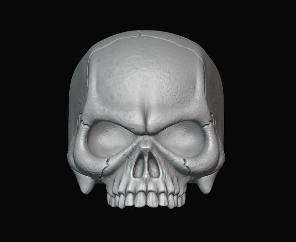 Skull Stylized 3D model 3D printable | CGTrader