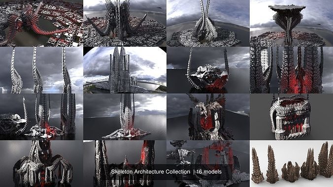 Skeleton Architecture Collection | CGTrader