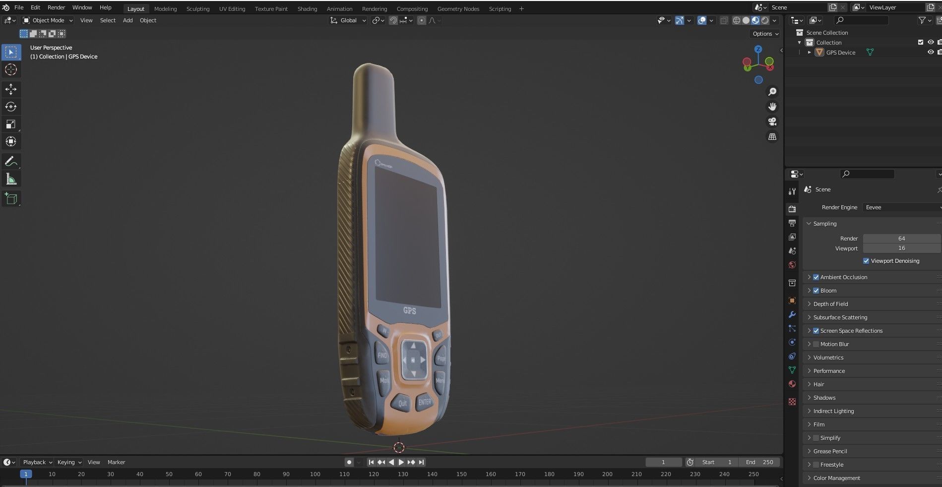 3D model Military GPS Device VR / AR / low-poly | CGTrader