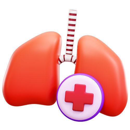 3D model Lungs 3D Icon VR / AR / low-poly | CGTrader