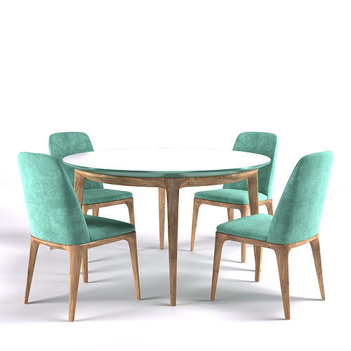 Table Chair 3D model | CGTrader