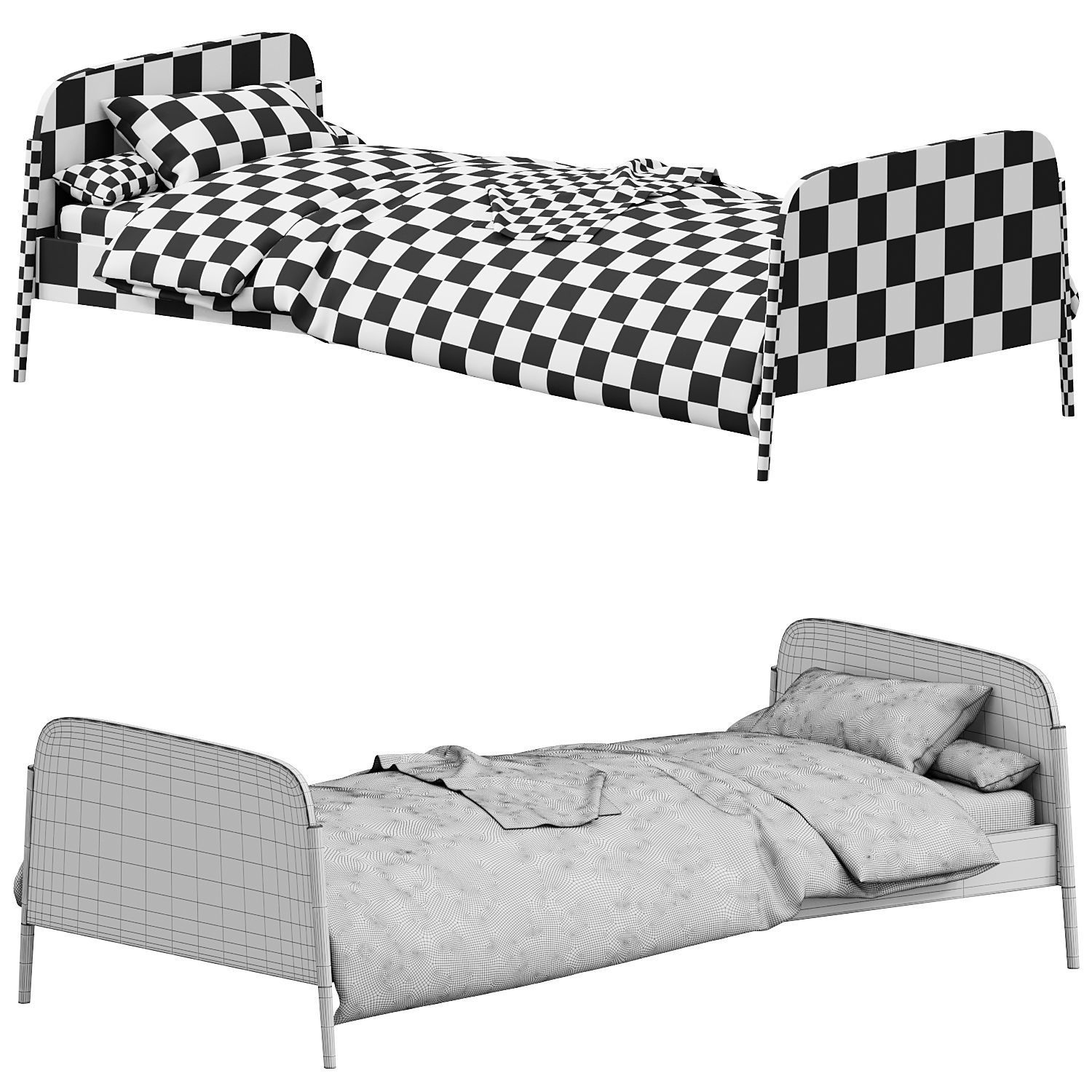 Nadil Child Bed free 3D model | CGTrader