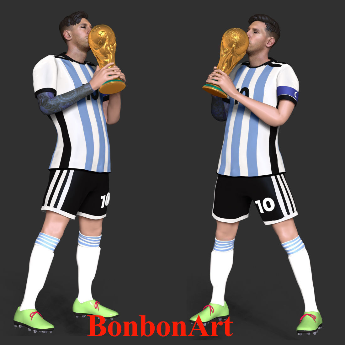 Lionel Messi 3D model 3D printable | CGTrader