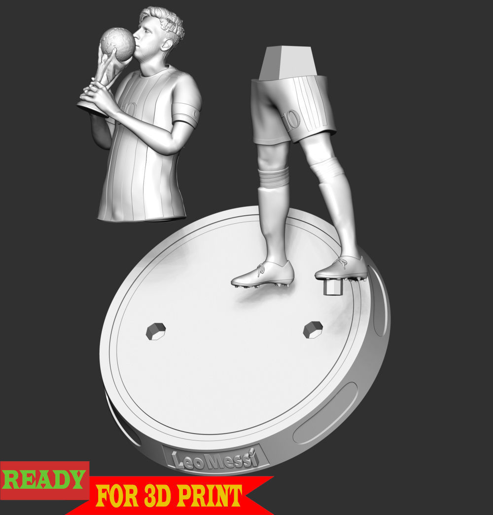 Lionel Messi 3D model 3D printable | CGTrader