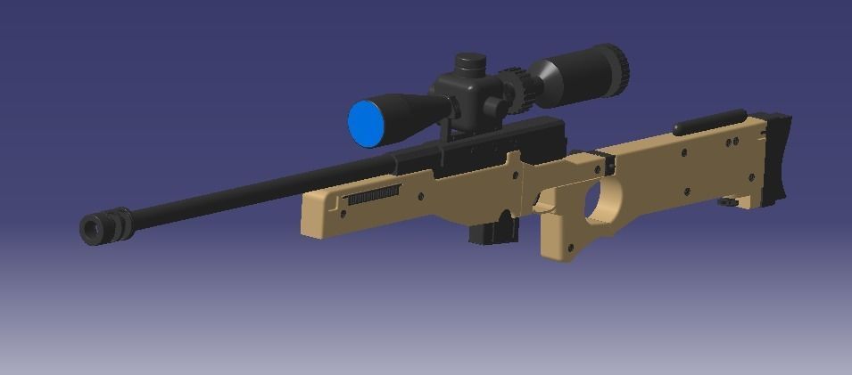 AWM Sniper 3D model | CGTrader