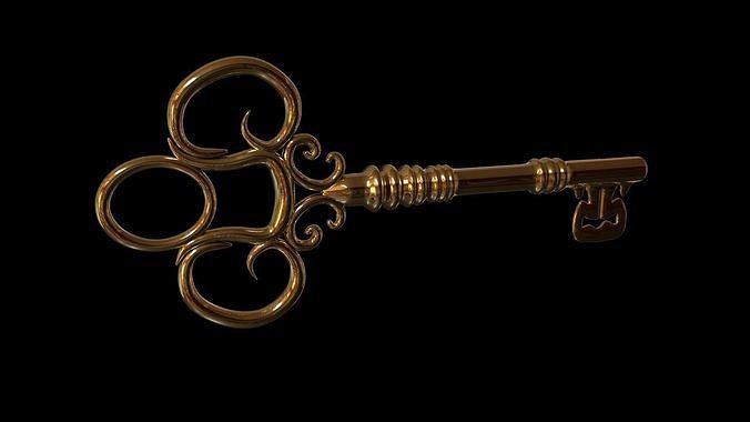 Old Key 3D model | CGTrader