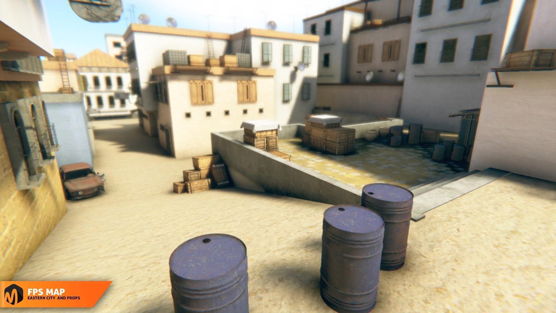 FPS map - eastern city and props 3D model | CGTrader
