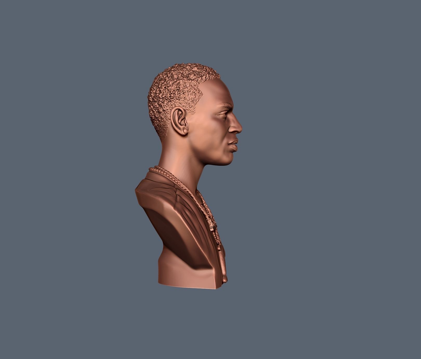 Young Dolph Bust 3D model 3D printable | CGTrader