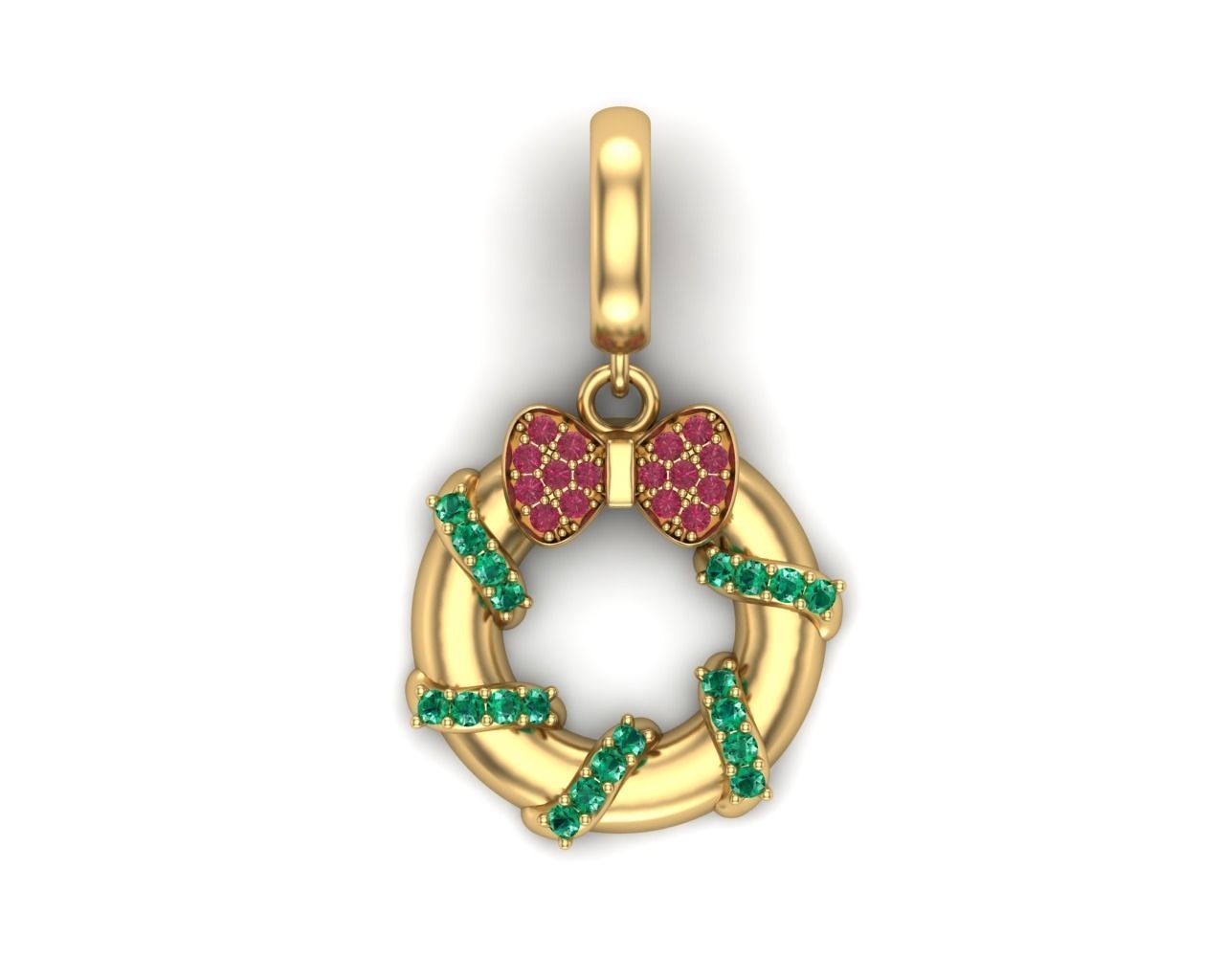 Pandora christmas wreath 3D model 3D printable | CGTrader