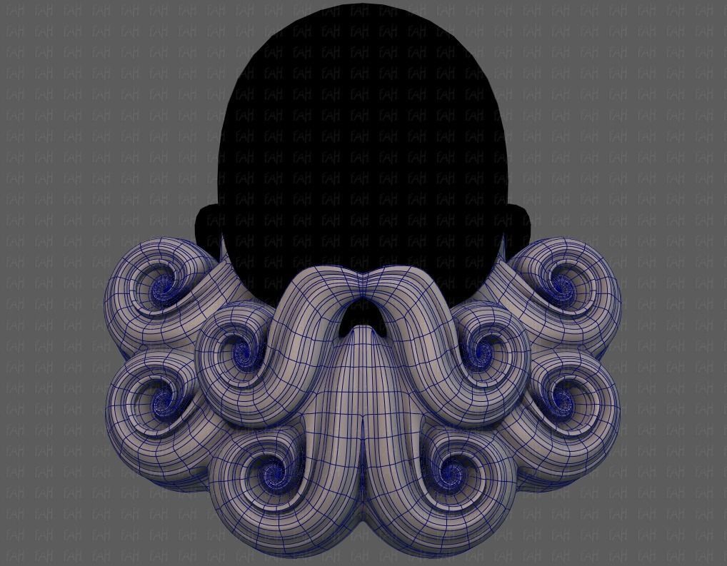 Beard V47 3D model | CGTrader