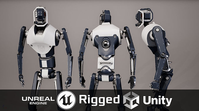 3D model Robot 4 VR / AR / low-poly rigged | CGTrader