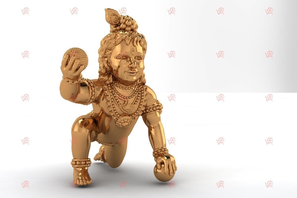 Krishna Baby gopal 3D model 3D printable | CGTrader