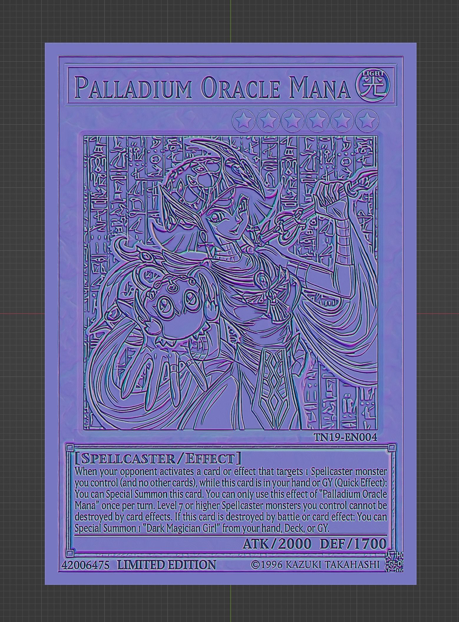palladium oracle mana - yugioh 3D model 3D printable | CGTrader