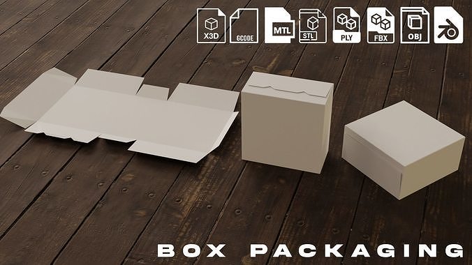 3D model Box Packaging VR / AR / low-poly | CGTrader
