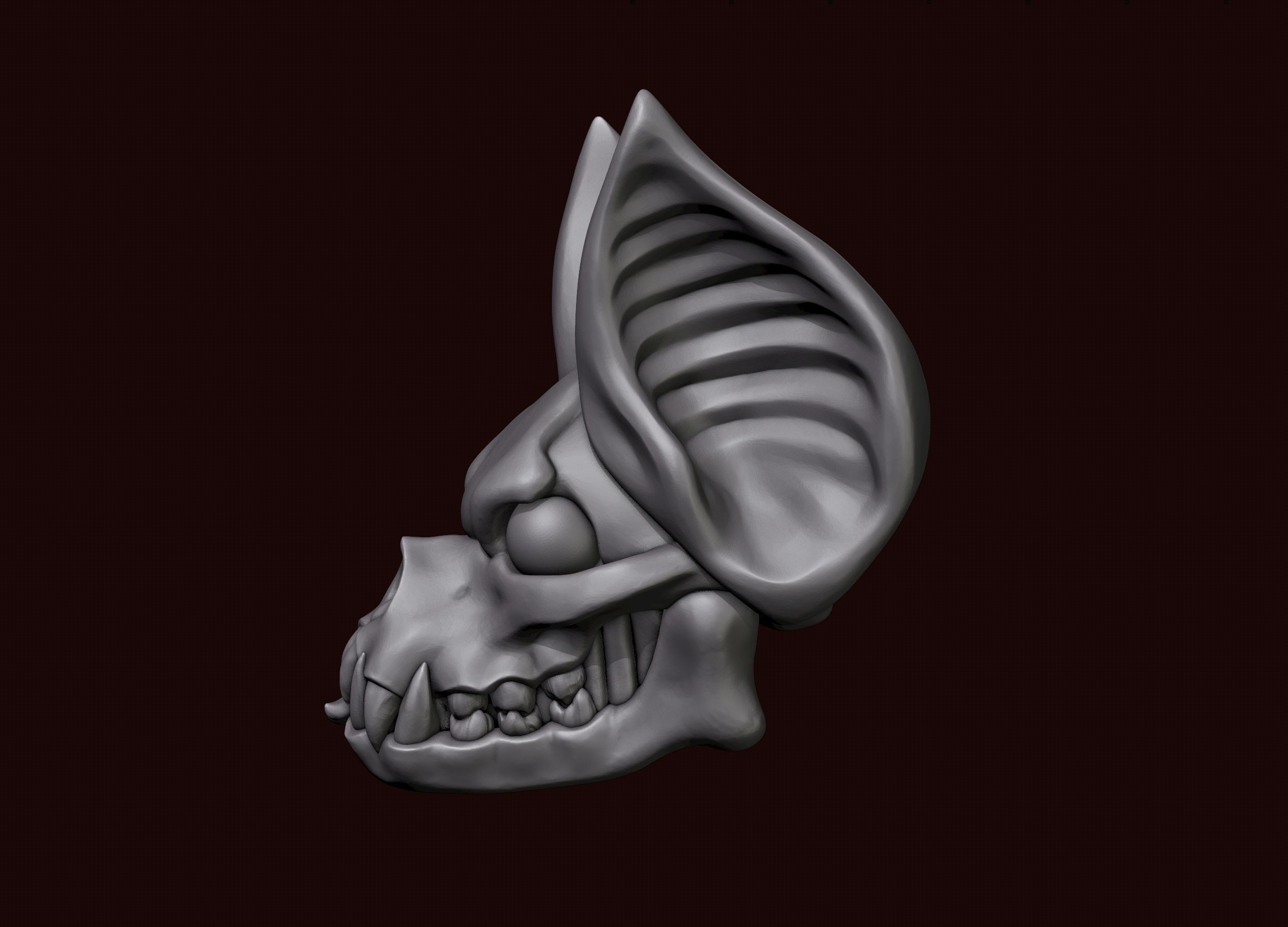 Bat Gargoyle Head 3D model 3D printable | CGTrader