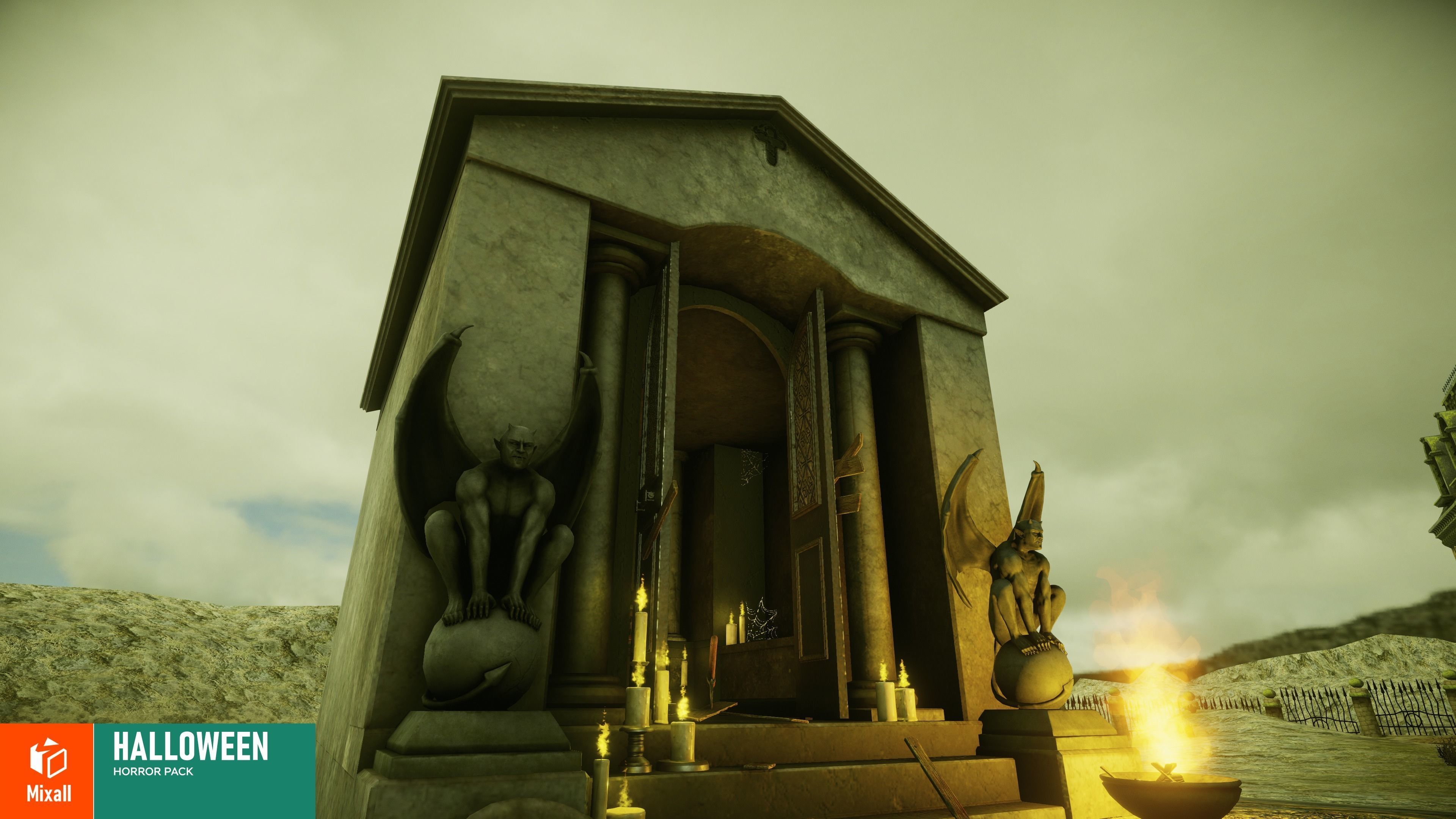 Halloween - horror pack 3D model animated | CGTrader