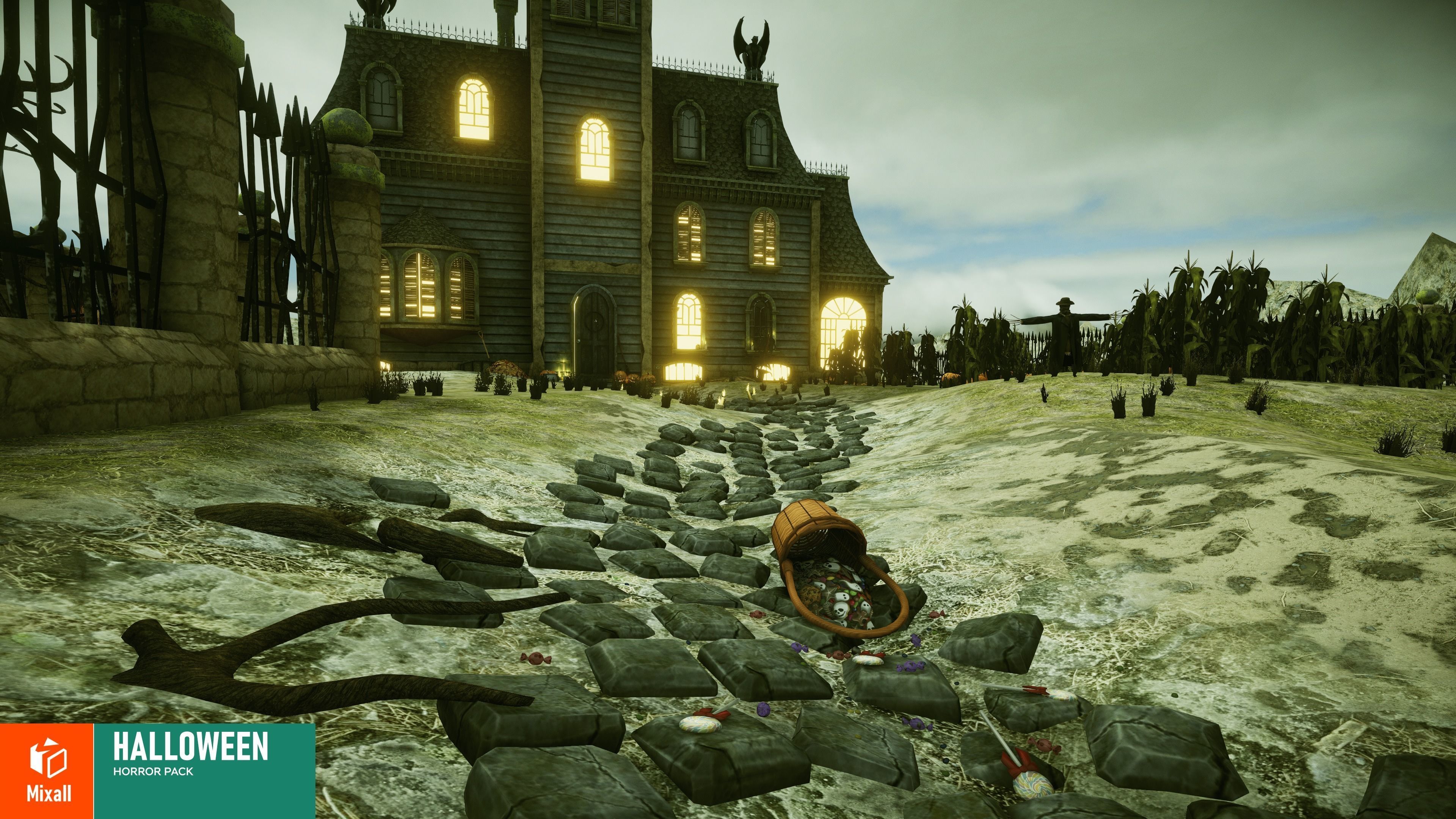 Halloween - horror pack 3D model animated | CGTrader