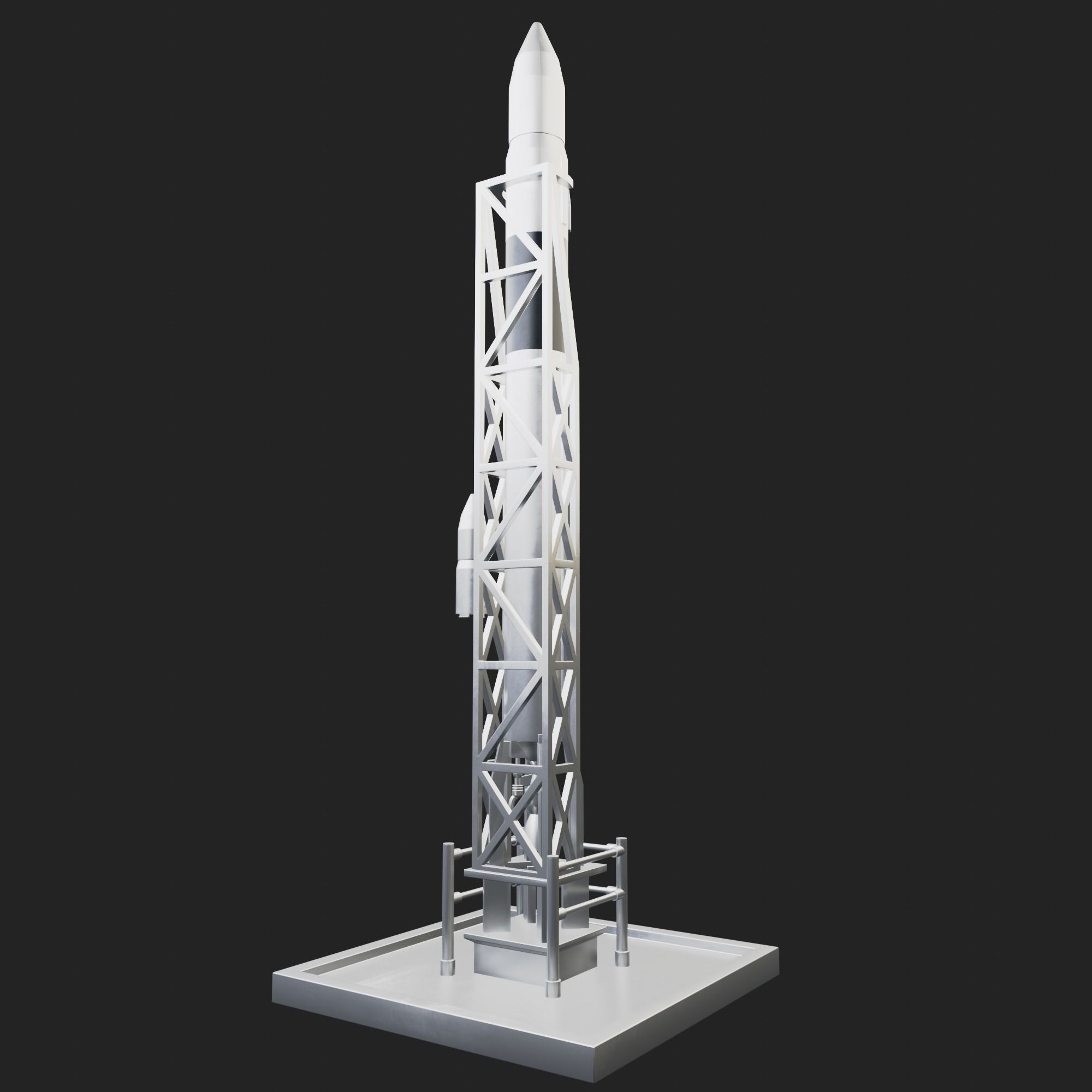 Falcon 1 Rocket SpaceX 3D model 3D printable | CGTrader