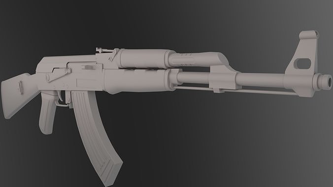 Weapon Rifle Kalashnikov AK-47 3D model | CGTrader