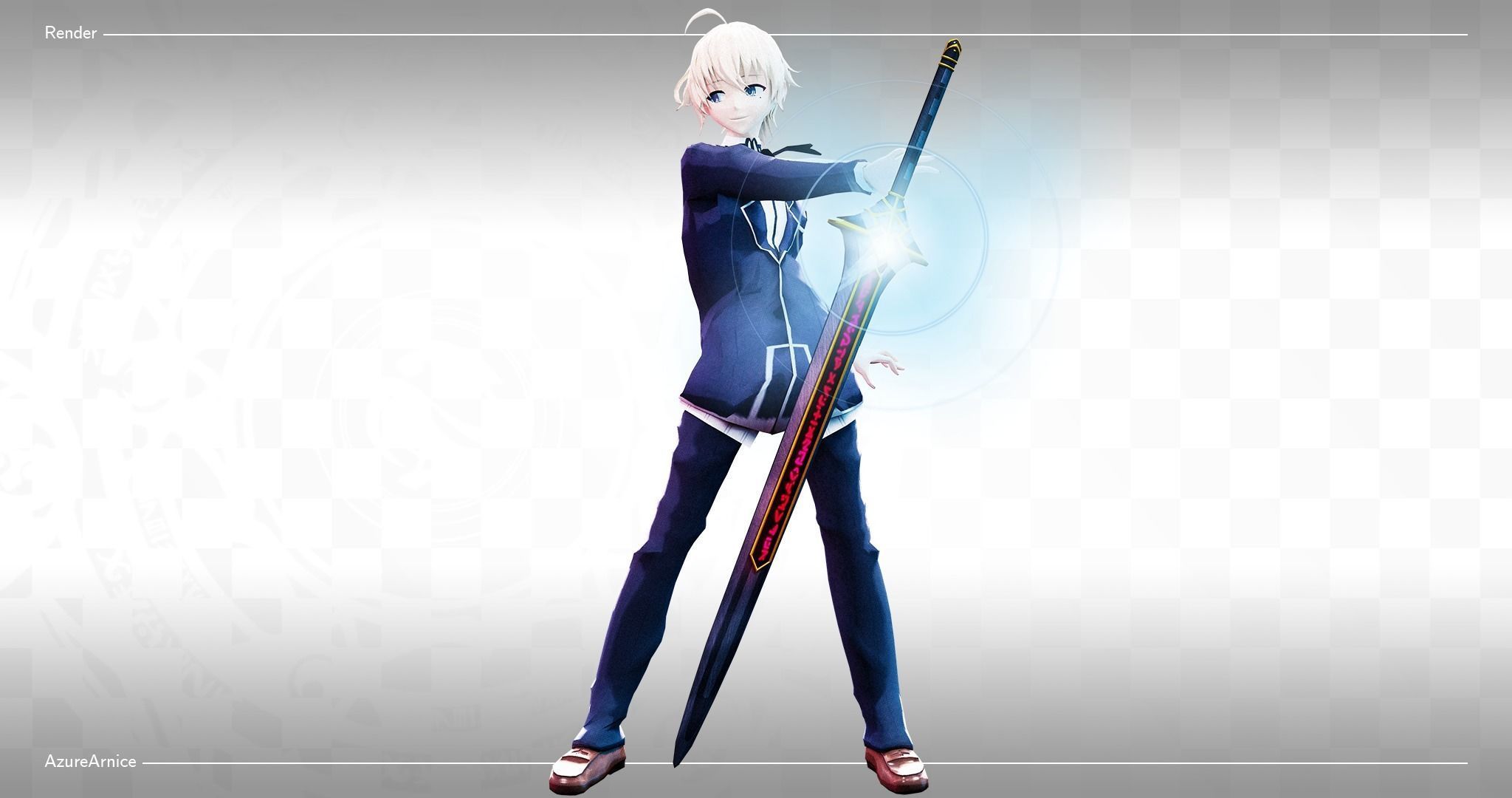 3D model Highschool DxD - Yuuto Kiba MMD Model VR / AR / low-poly ...