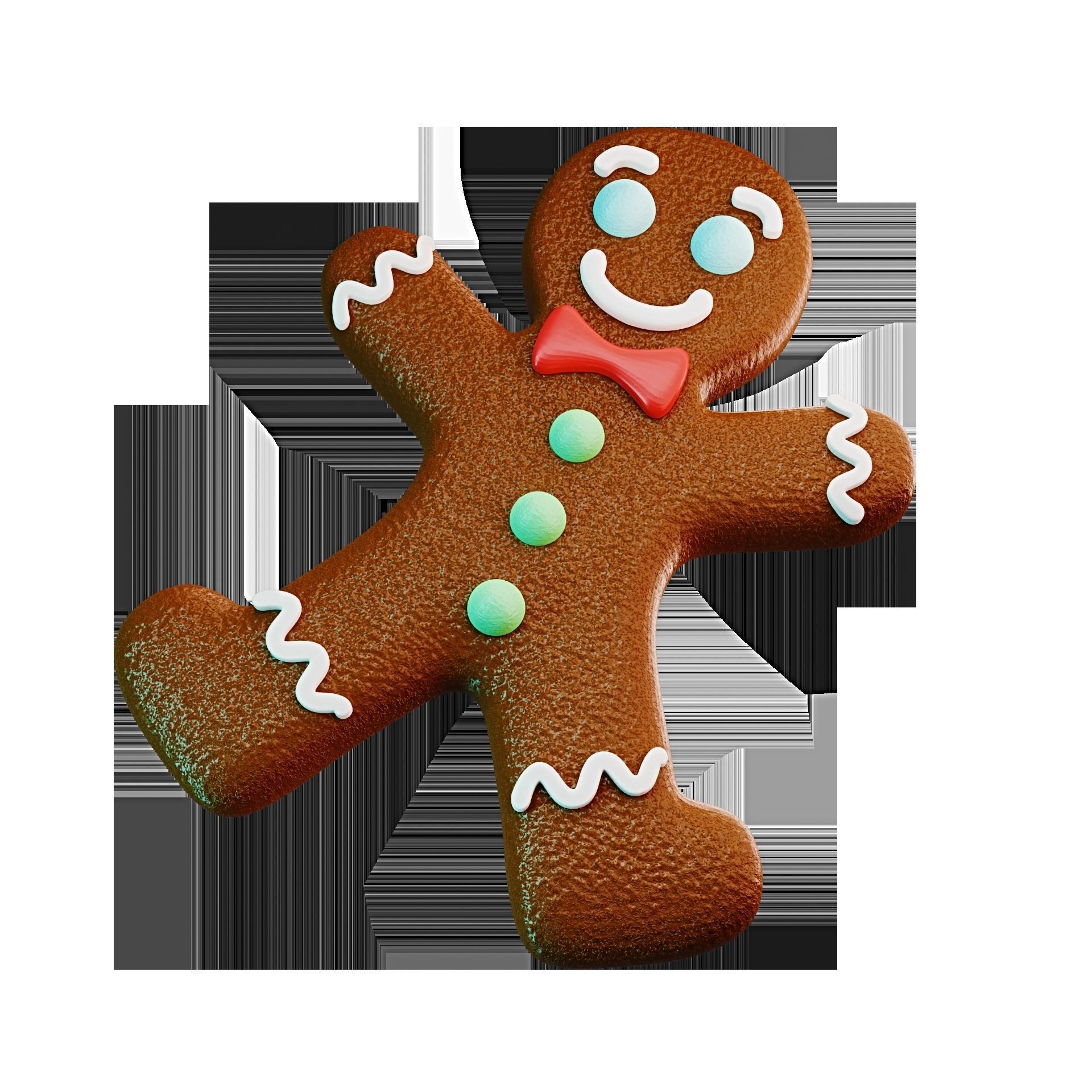 Gingerbread man blend 3D model | CGTrader