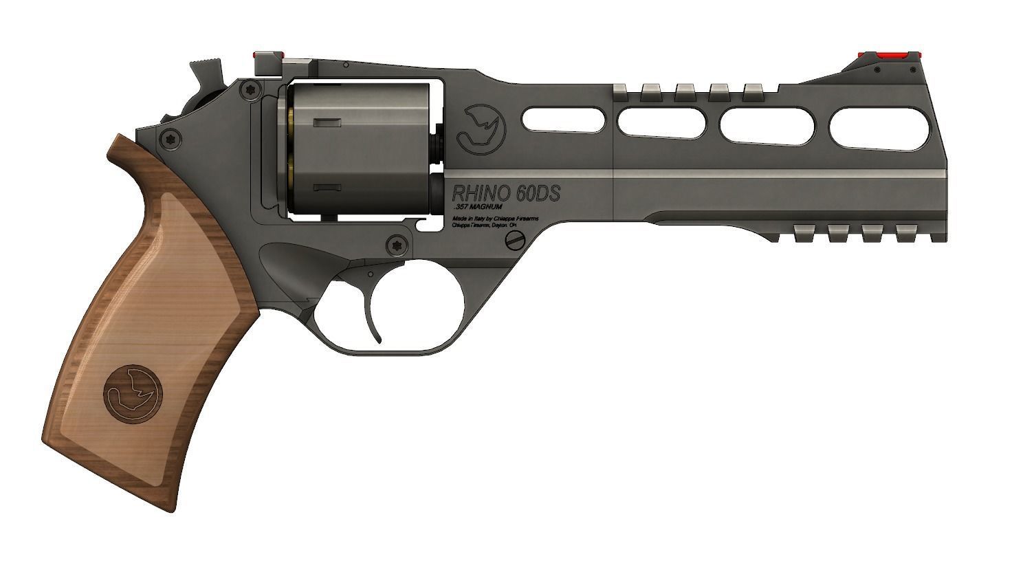 Chiappa Rhino 60DS Revolver 3D model | CGTrader